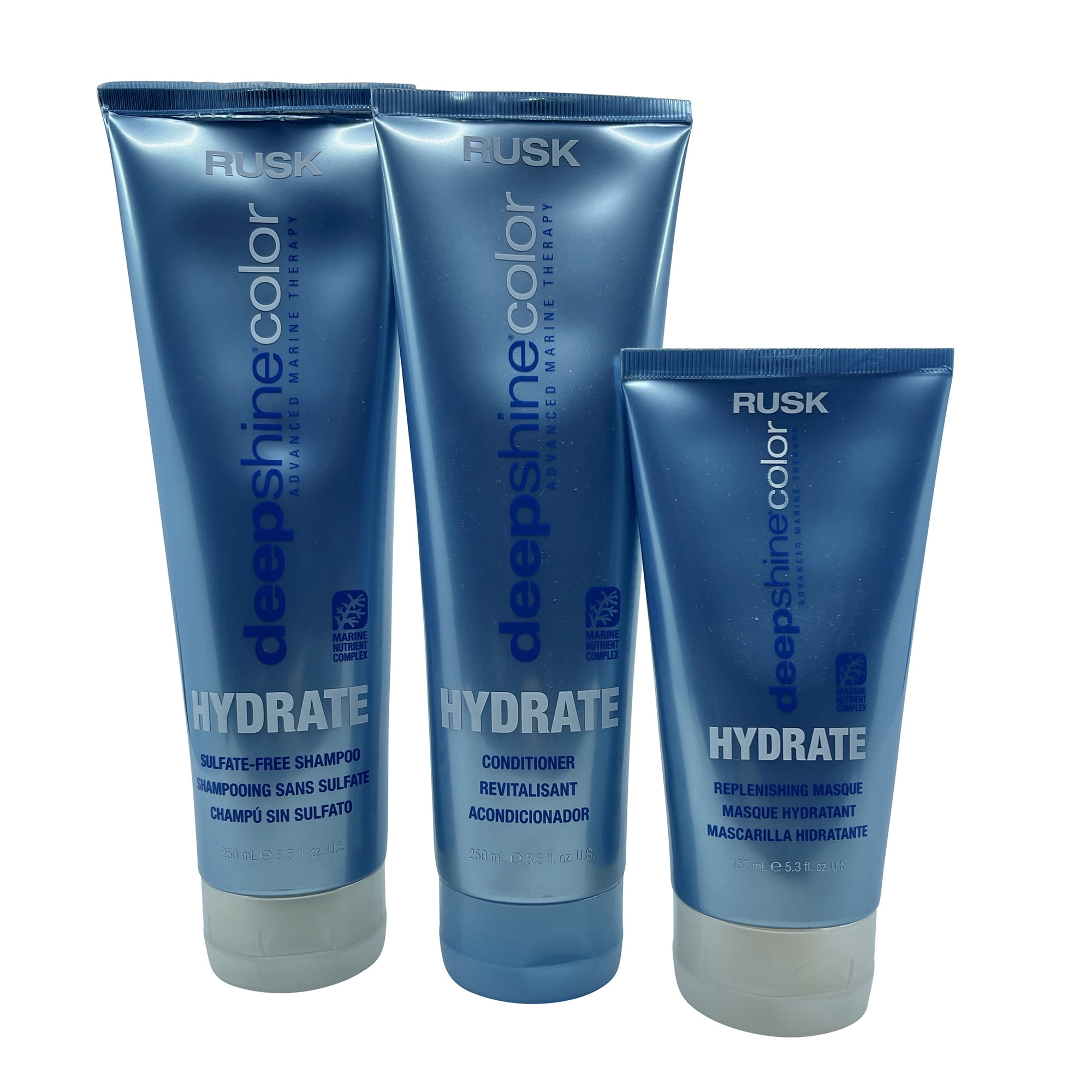 Rusk Deep Shine Color Hydrate Shampoo & Conditioner Set 8.5 oz & Mask 5 ...