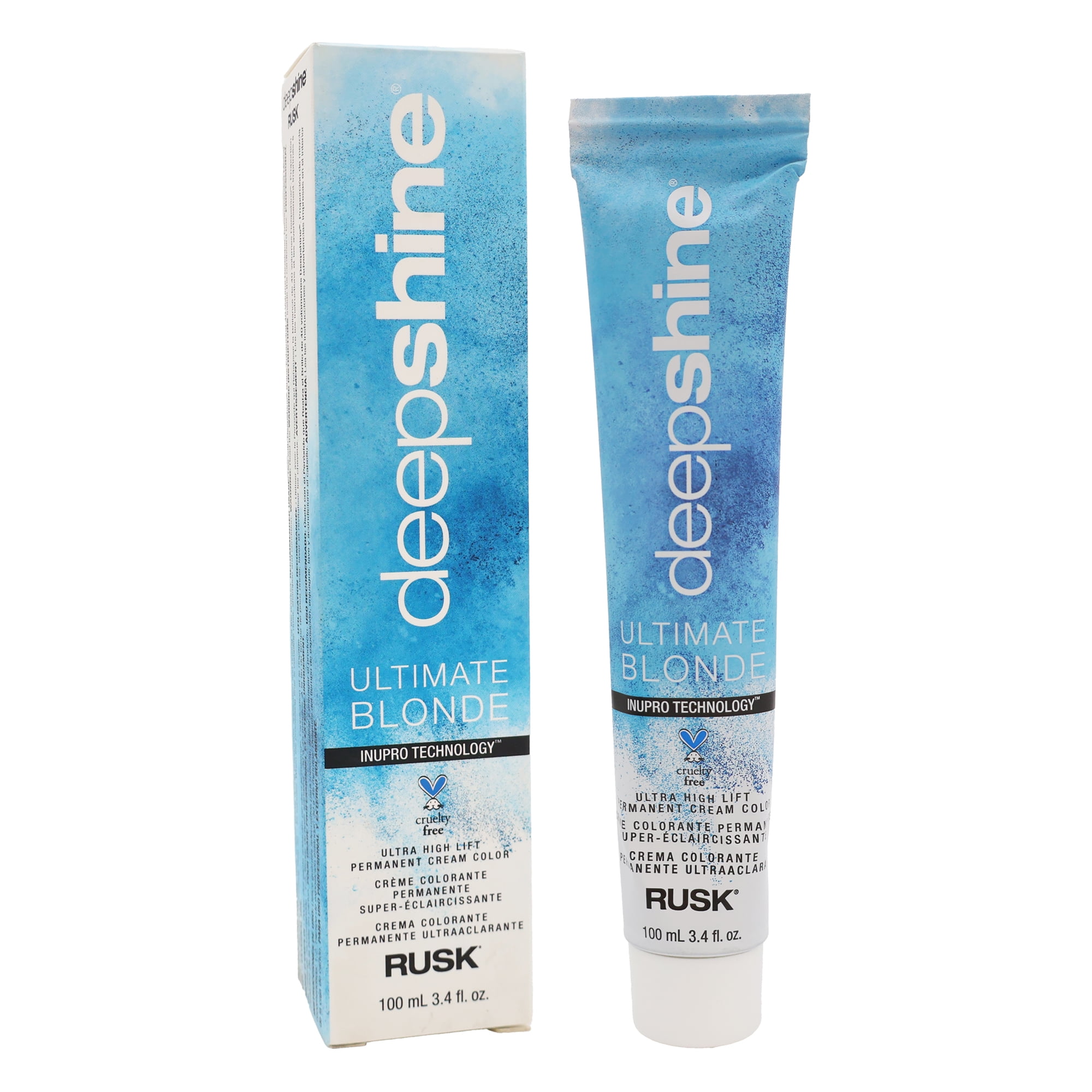 Rusk Deepshine Hair Color Ultimate Blonde Beige Blue, 3.4 Oz., Pack of ...