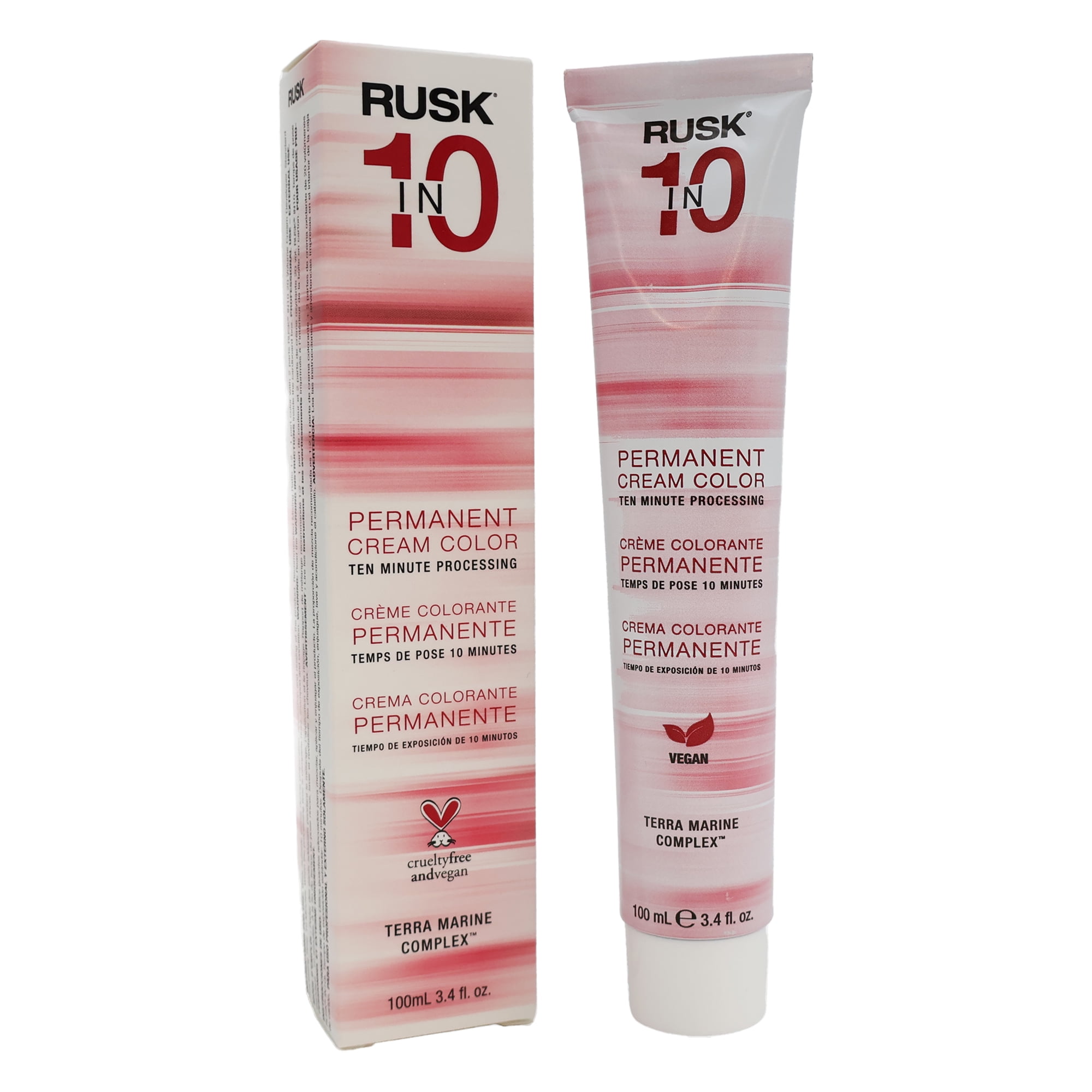 Rusk In 10 Permanent Cream Color, Medium Ash Blonde, 7A, 3.4 oz ...