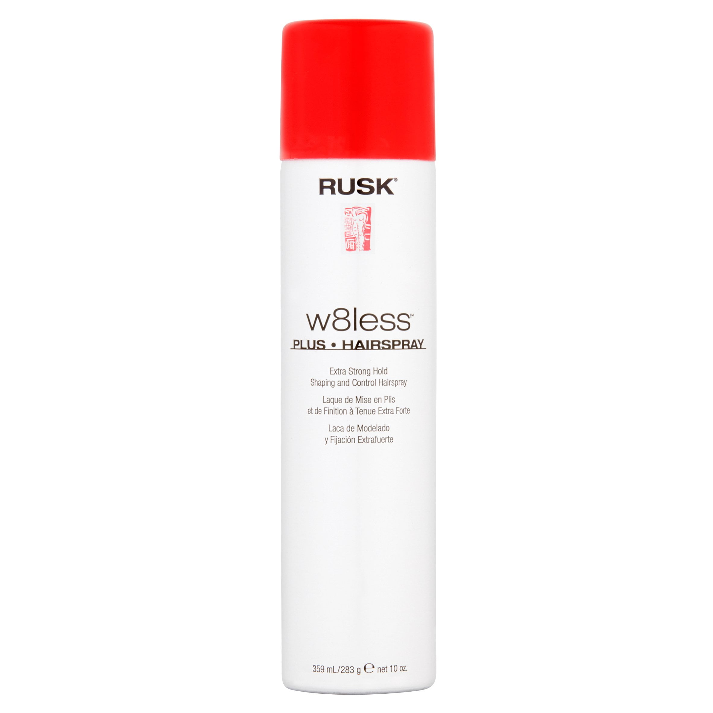 Rusk W8Less Plus Extra Strong Hold Hairspray, Versatile Design Tool ...