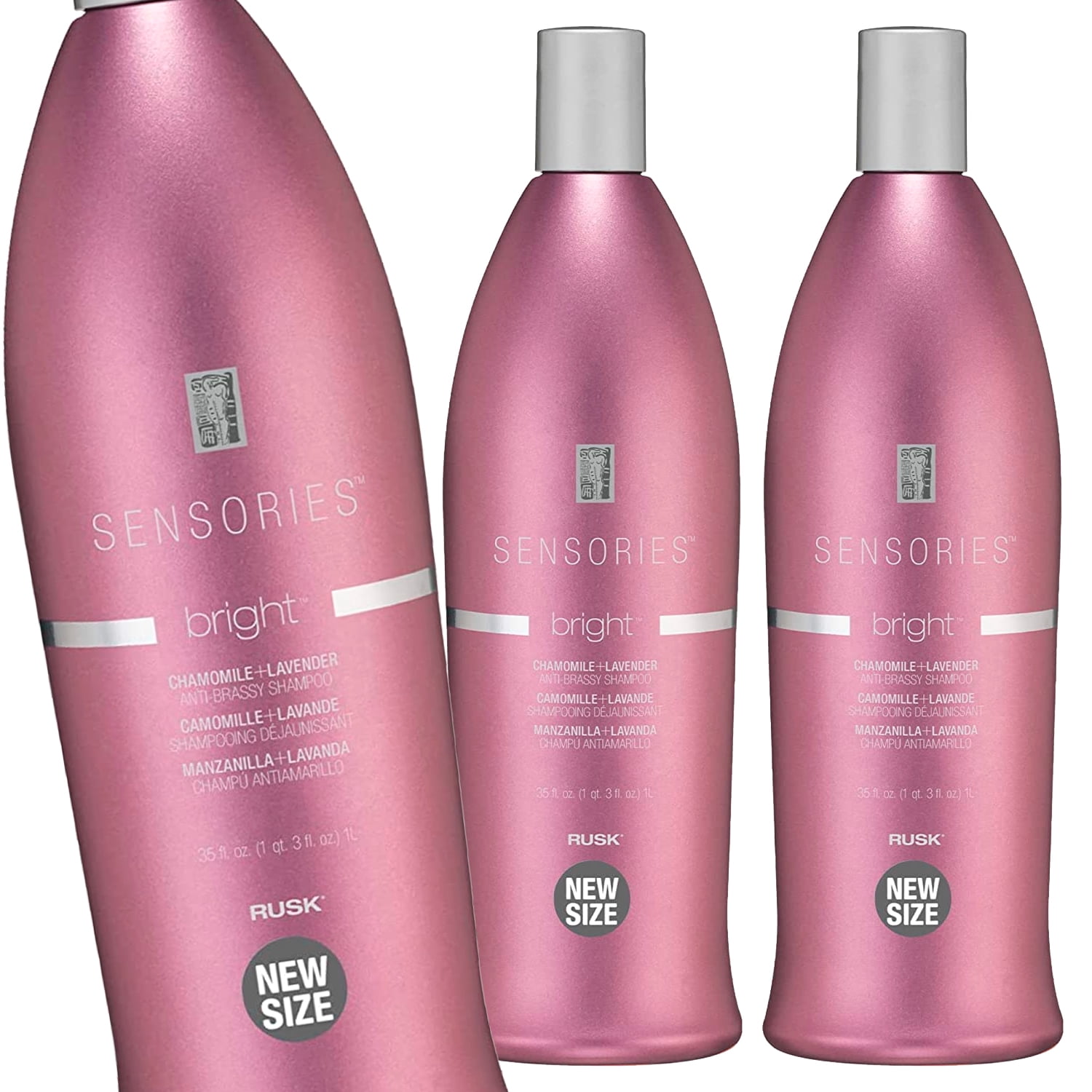 Rusk Sensories Bright Anti Brassy Shampoo 35 oz - Pack of 3 - Walmart.com