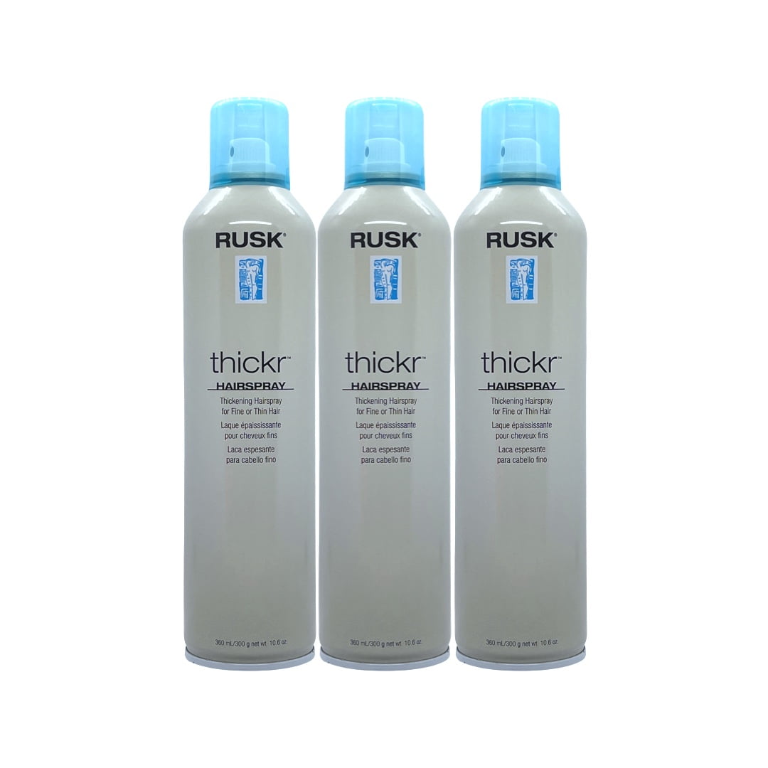 Rusk Thickr Thickening Hairspray for Fine Hair 10.6 Oz Pack of 3 ...