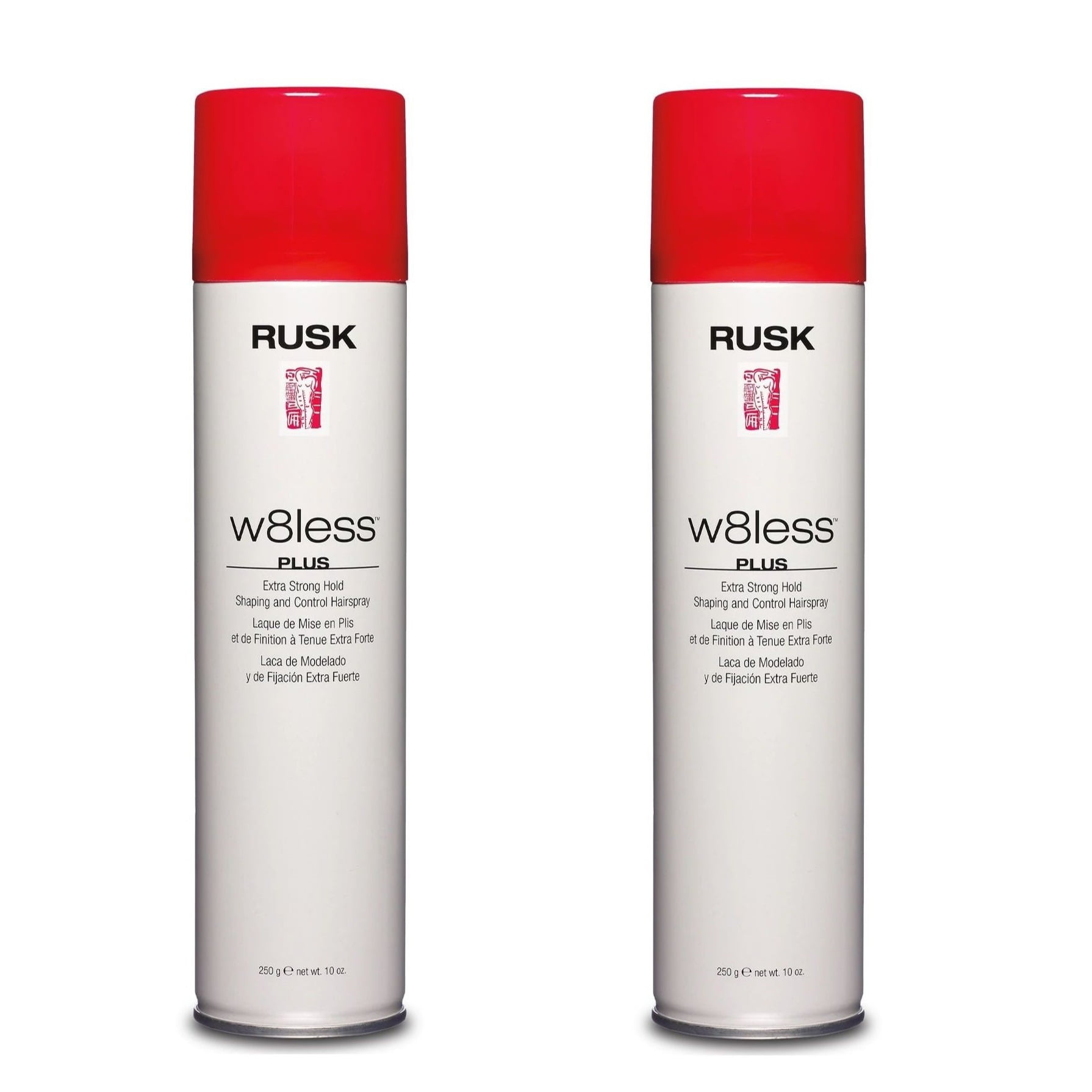 Rusk W8Less Plus Extra Strong Hold Shaping & Control Hairspray 10oz ...
