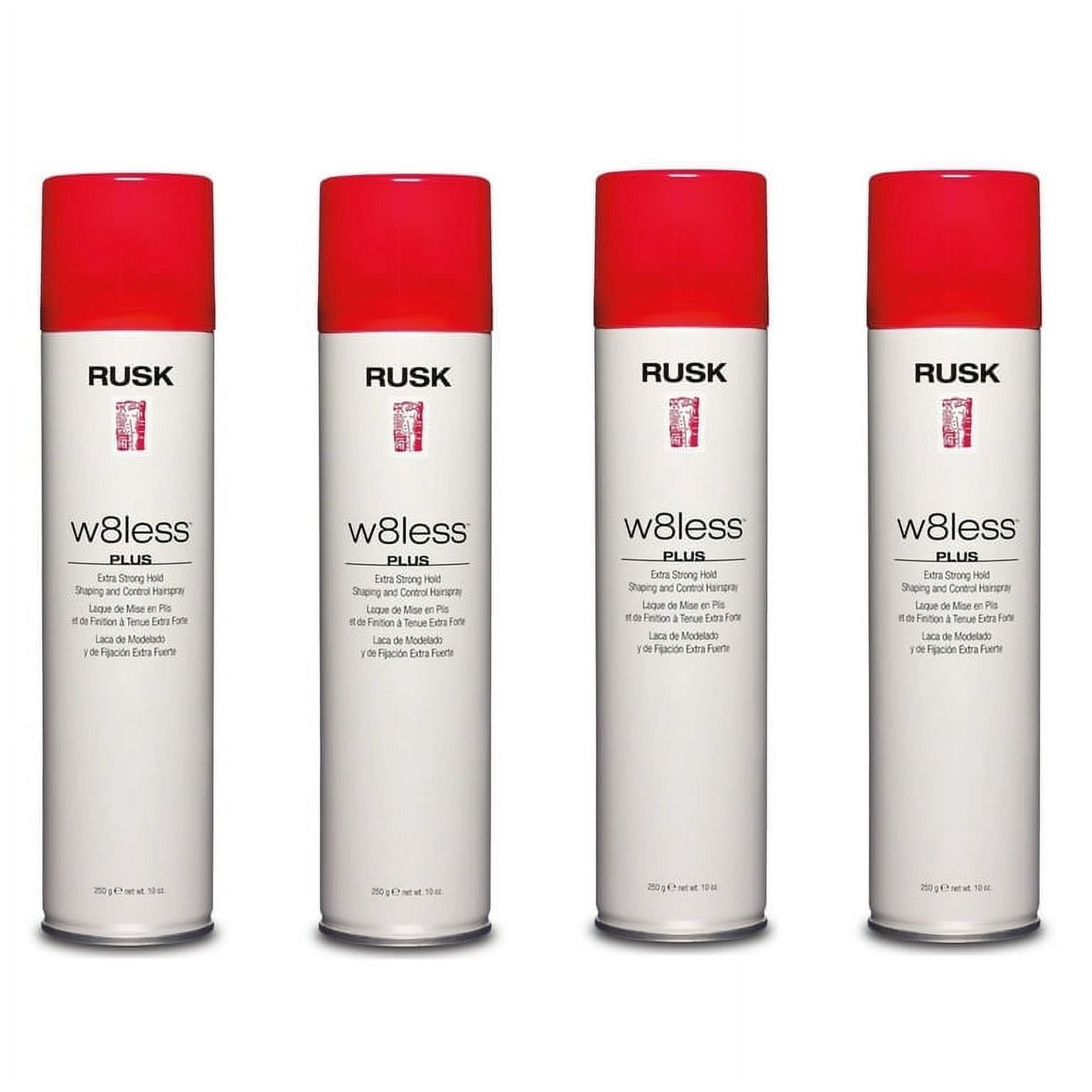 Rusk W8Less Plus Extra Strong Hold Hairspray, 10oz, Pack of 4, Long ...