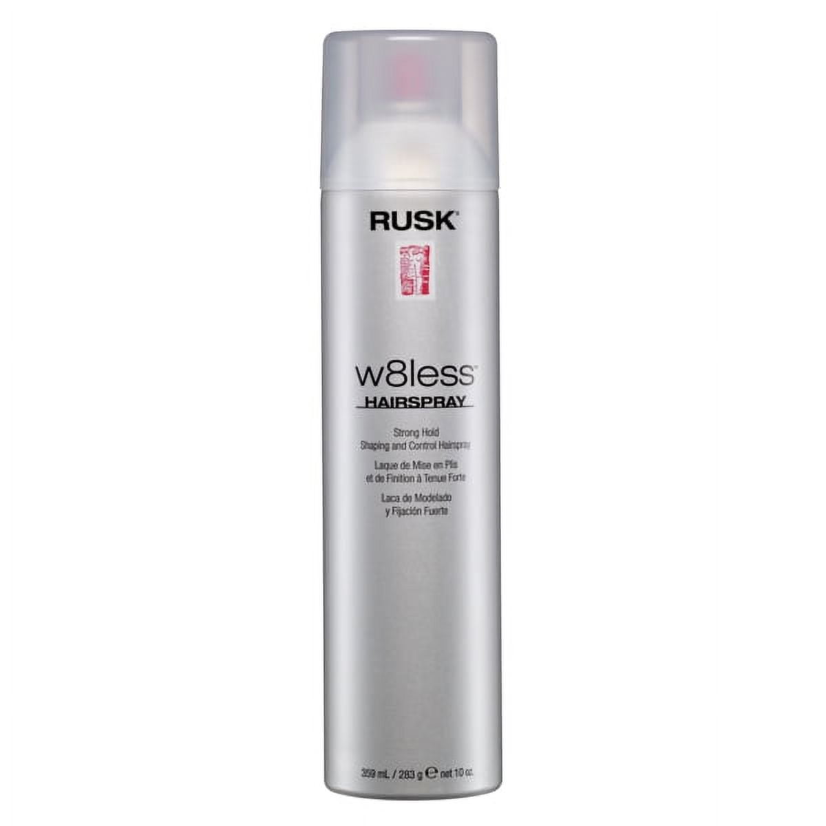Rusk W8less Strong Hold Shaping and Control Hairspray 80 % VOC 10 oz ...