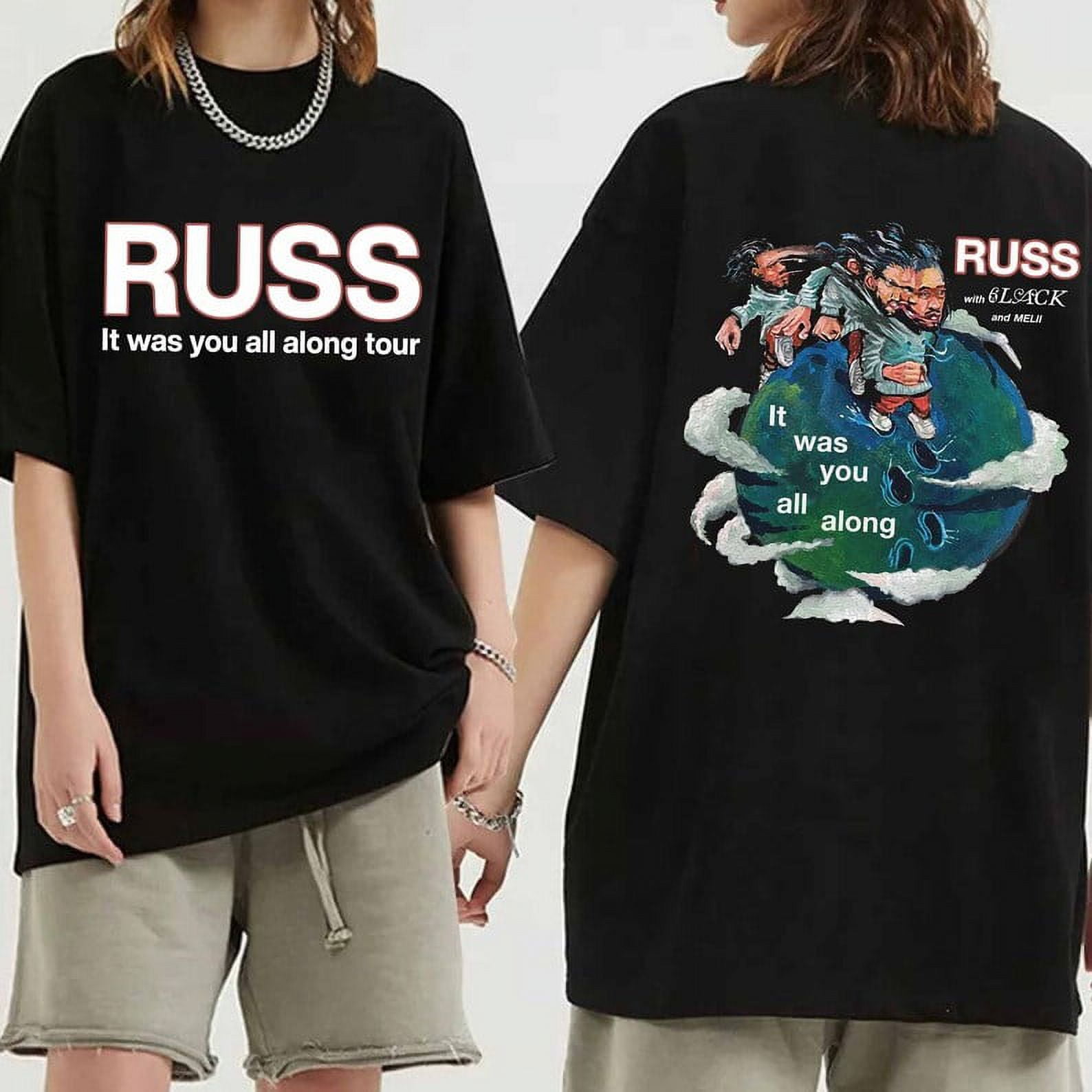 Russ 2024 Tour Shirt, It Was You All Along 2024 Tour Shirt, Russ with ...