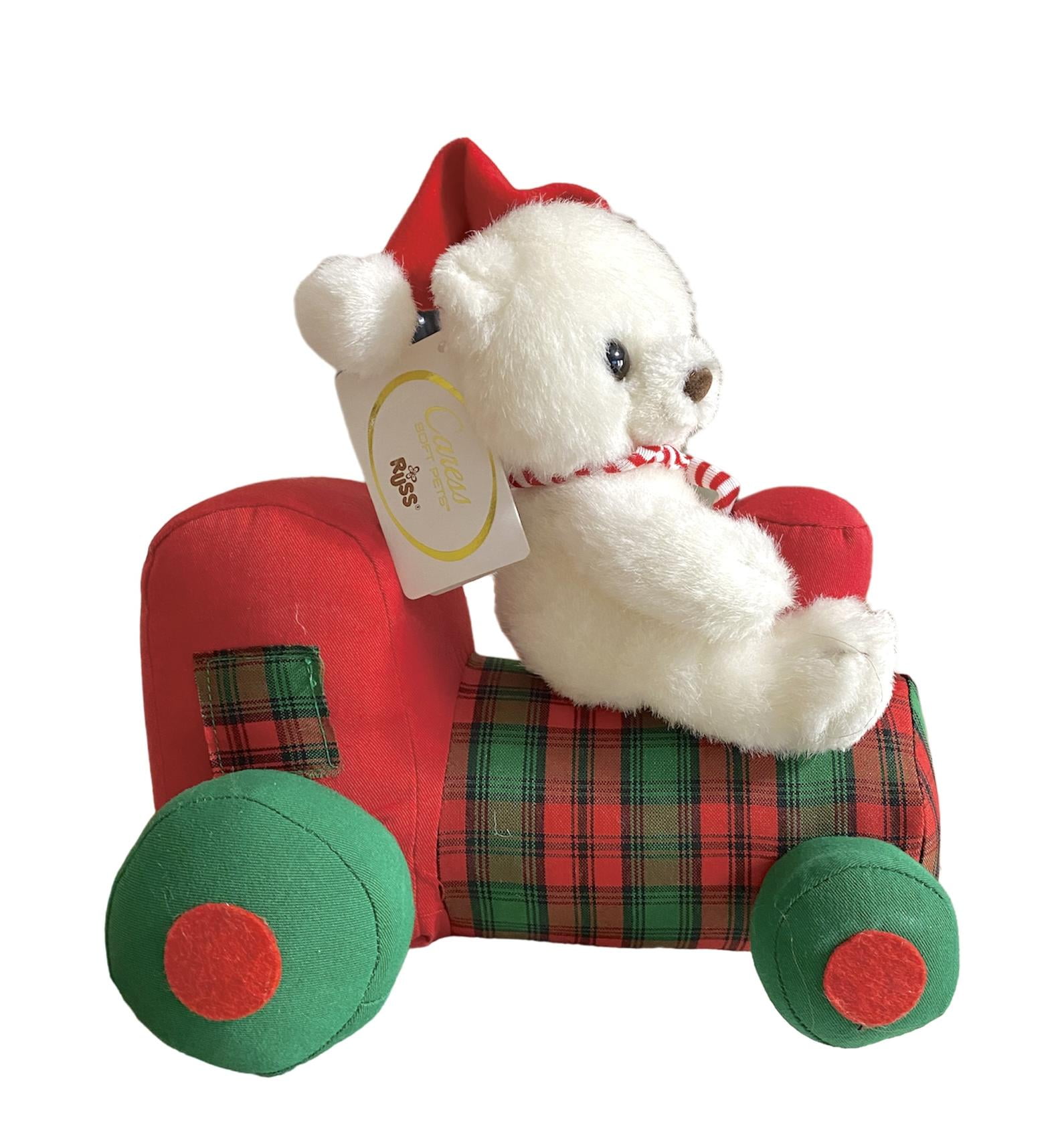 Russ Cares Soft Plush Pets Teddy Bear with Train - Walmart.com