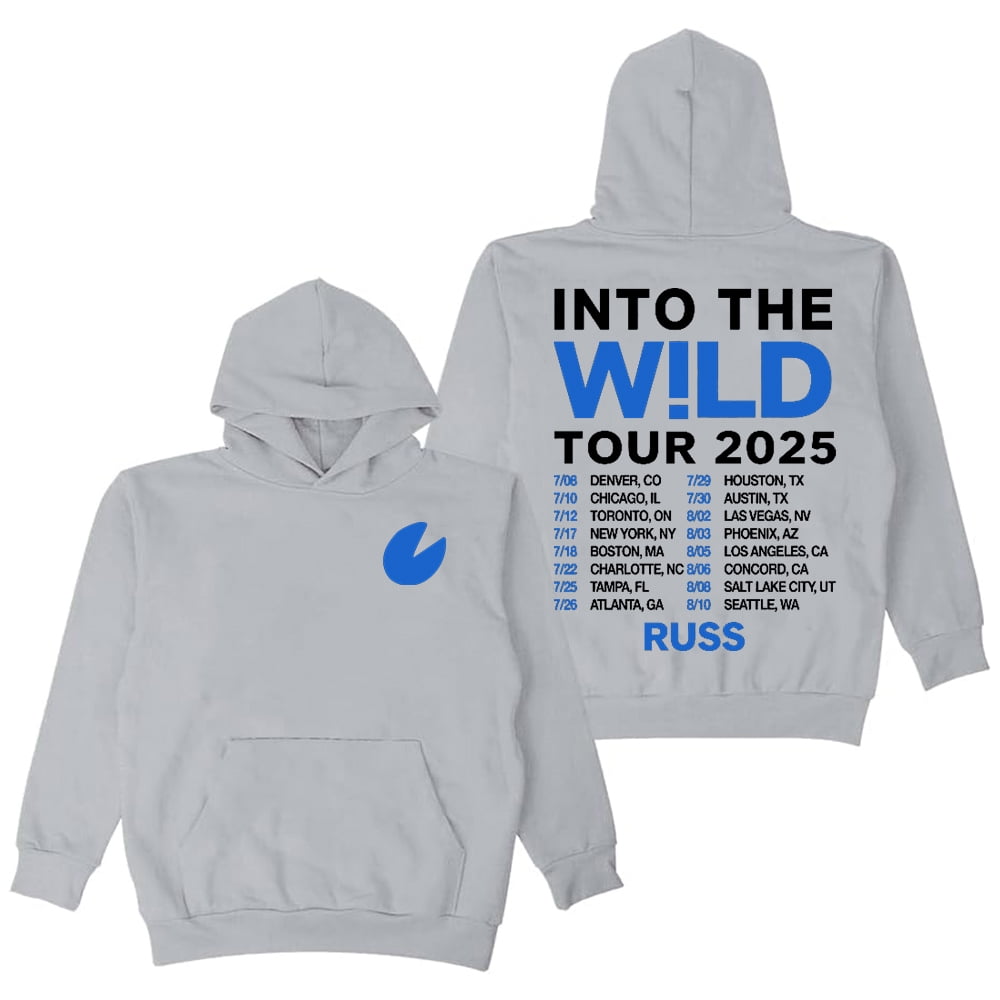 Russ Into The Wild Tour 2025 Hoodie Long Sleeve Streetwear Women Men ...