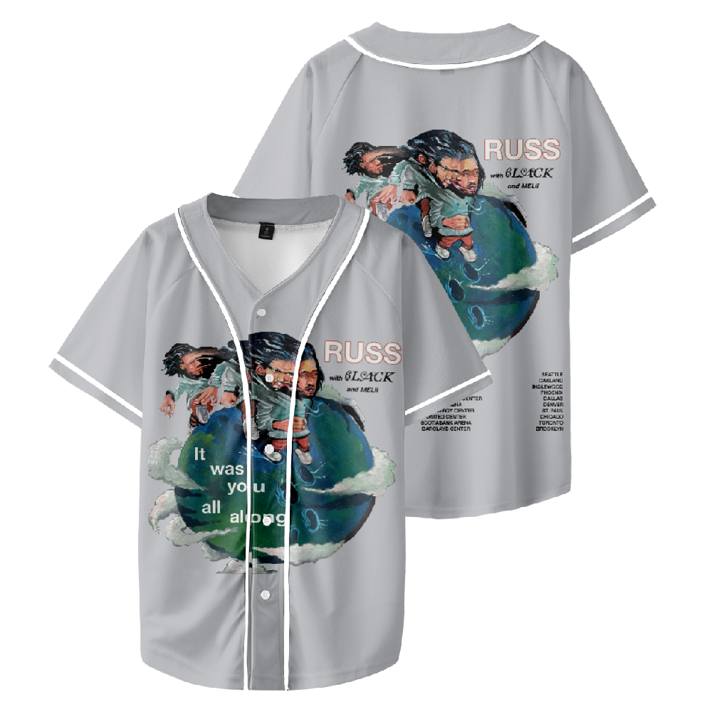 Russ It Was You All Along Tour 2024 Baseball Jersey 3D Print Hip Hop T ...