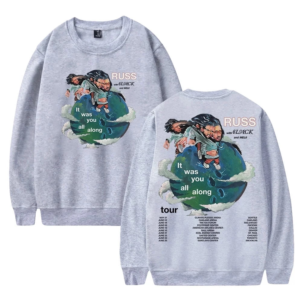 Russ It Was You All Along Tour 2024 Sweatshirt Unisex Crewneck Tops ...