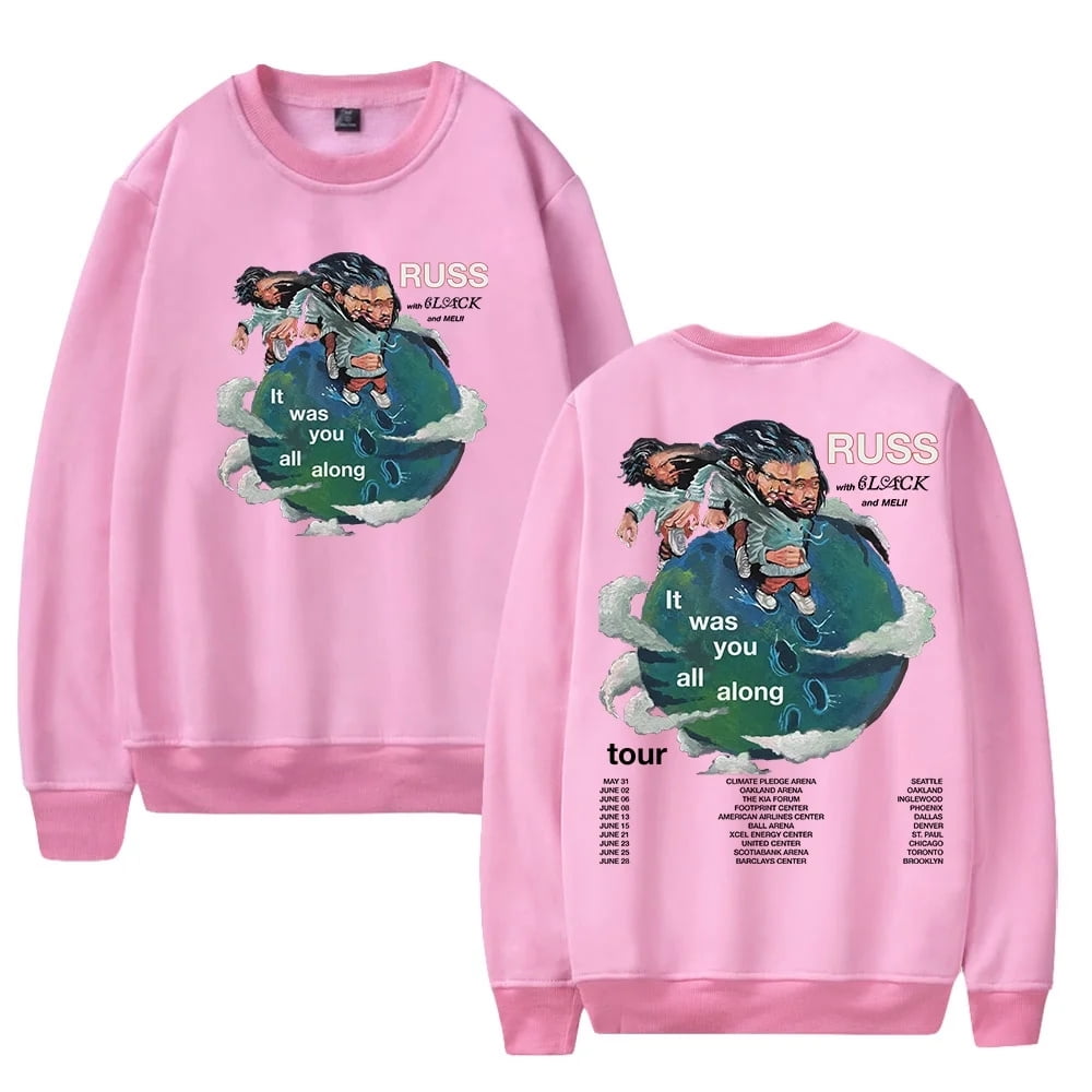 Russ It Was You All Along Tour 2024 Sweatshirt Unisex Crewneck Tops ...