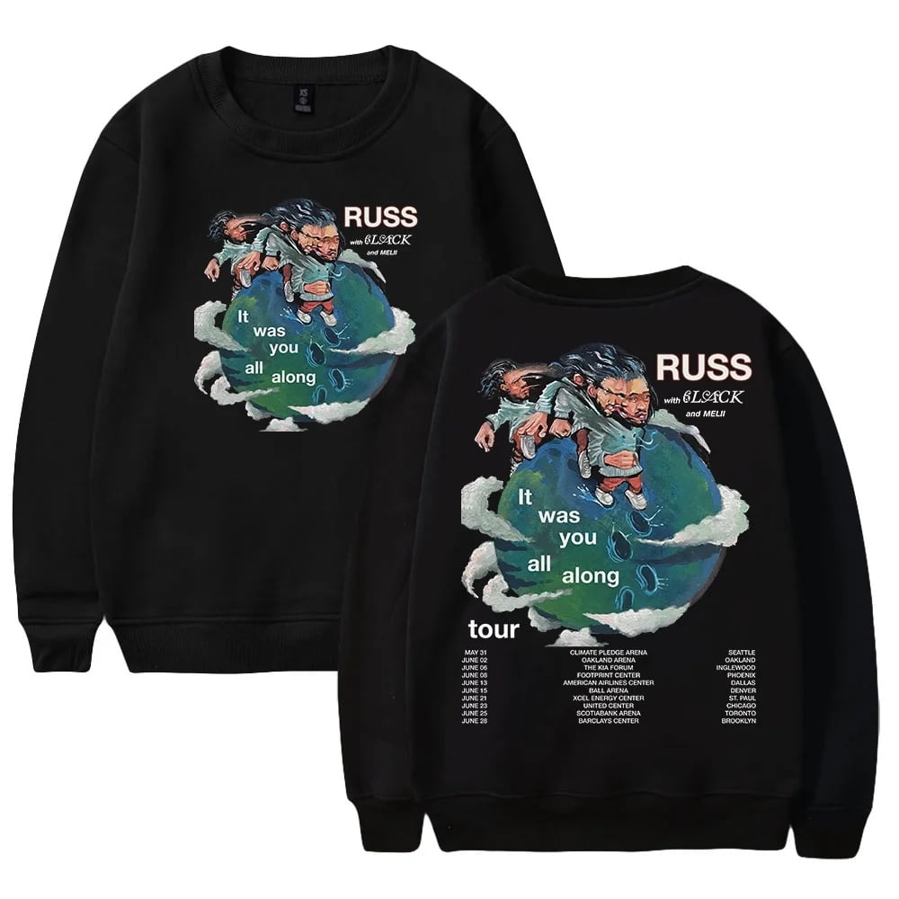 Russ It Was You All Along Tour 2024 Sweatshirt Unisex Crewneck Tops ...