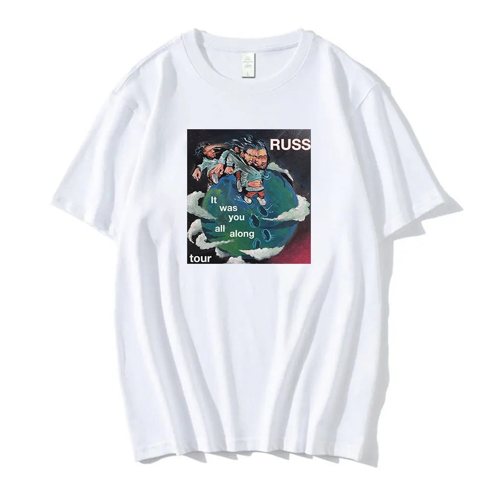 Russ It Was You All Along Tour 2024 T-shirt Crewneck Short Sleeve Tee ...