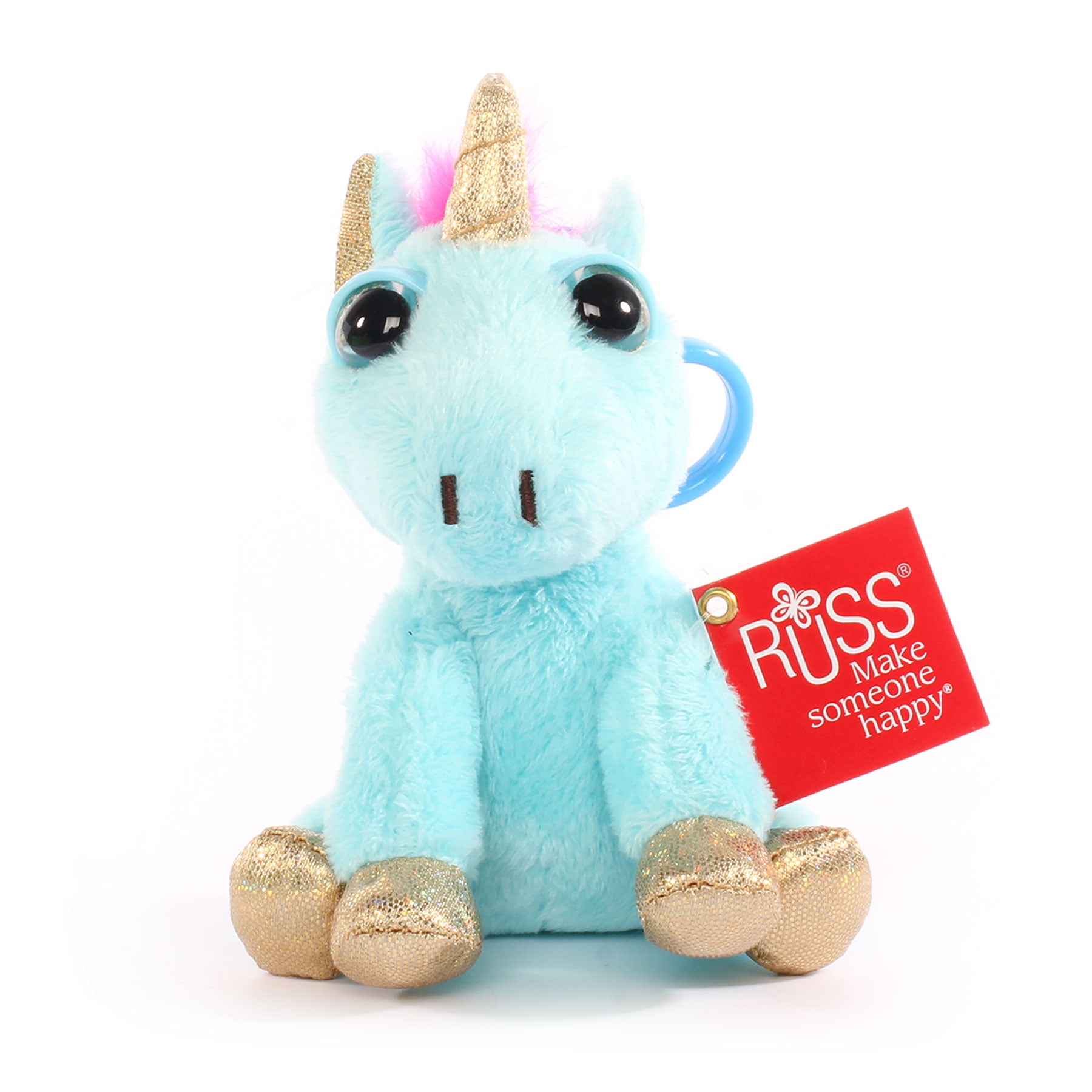 Russ Little Peepers Blue Unicorn Twinkle Stuffed Animal Plush Toy for ...