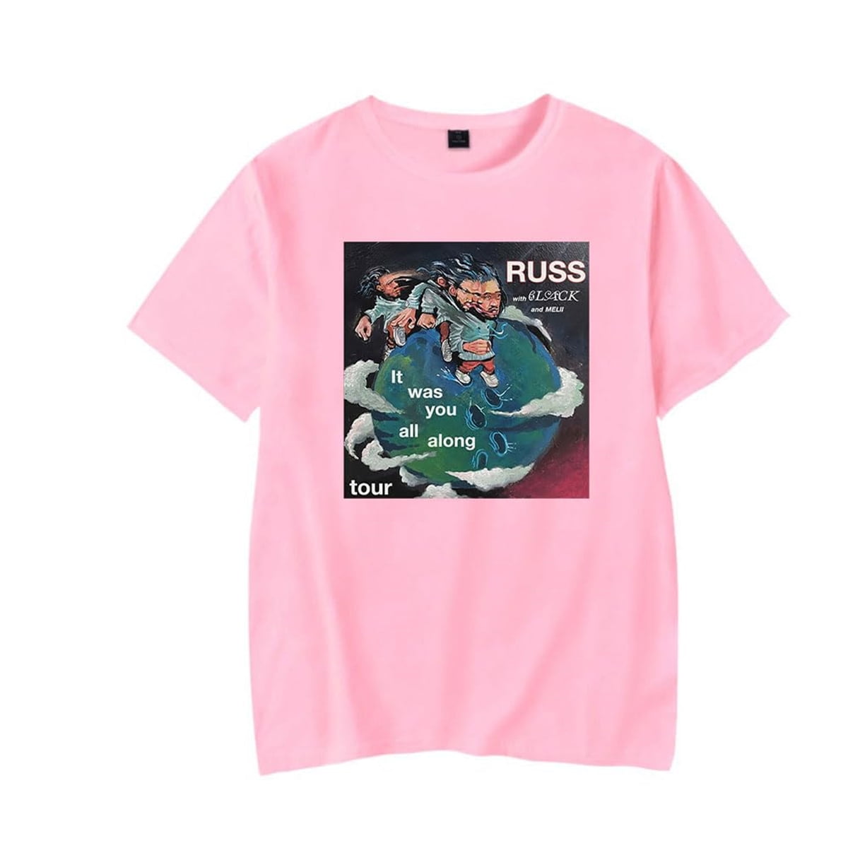 Russ Rapper It was You All Along Tour T-Shirt Women Men Summer Hiphop ...