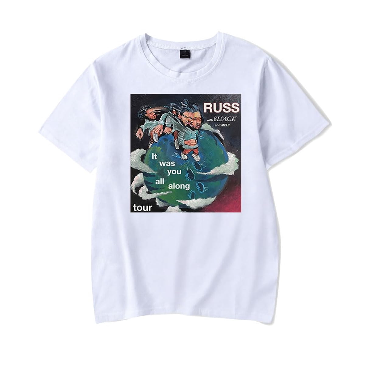 Russ Rapper It was You All Along Tour T-Shirt Women Men Summer Hiphop ...