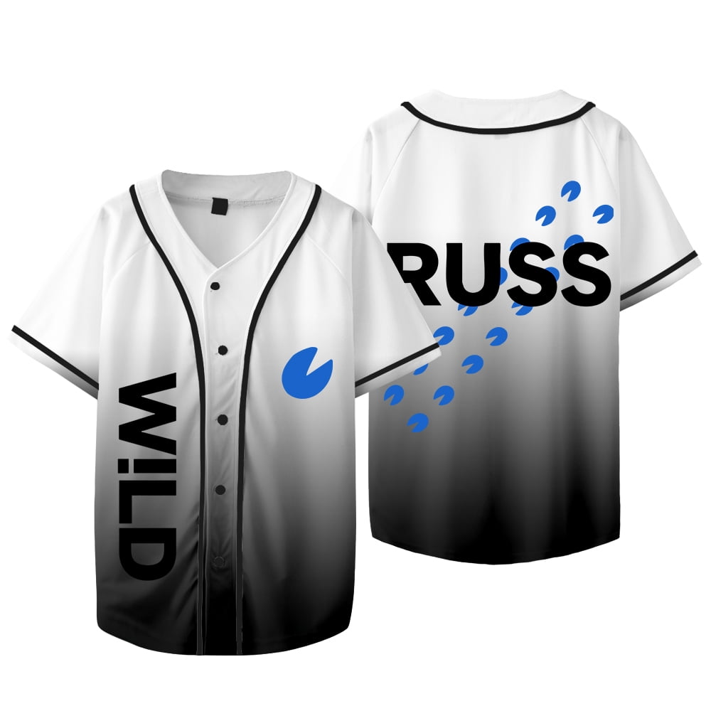 Russ Wild Jersey 2025 Tour Merch Baseball Jacket Tee Women Men V-neck ...