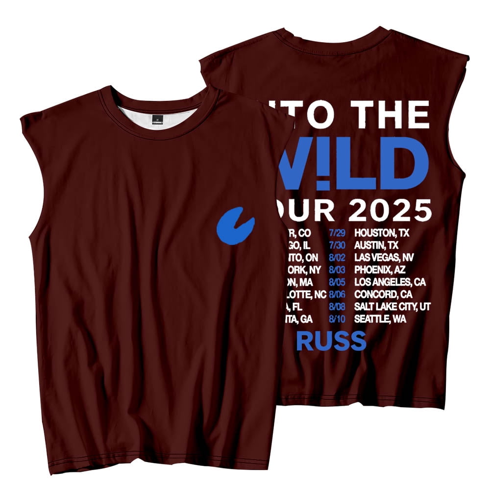 Russ Wild Tour 2025 Sleeveless T-Shirts Streetwear Tops Cosplay Women ...