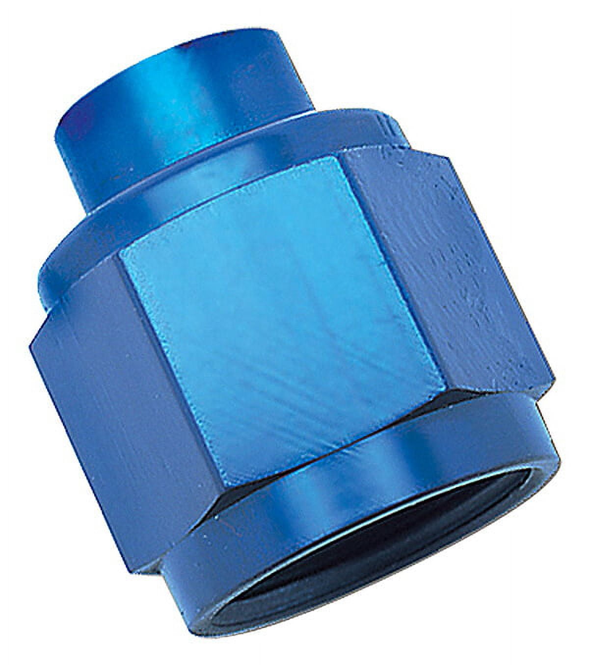 Russell 6AN Aluminum Fitting Cap, Blue Anodize - Walmart.com