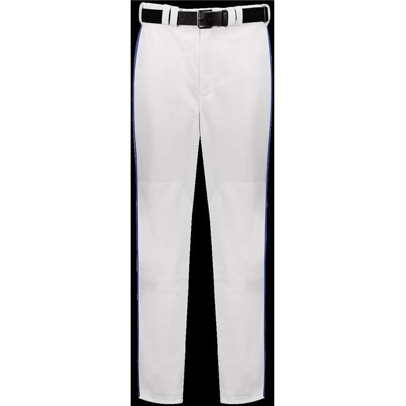Russell Adult Piped Diamond Series 2.0 Baseball Pant, White & Royal ...