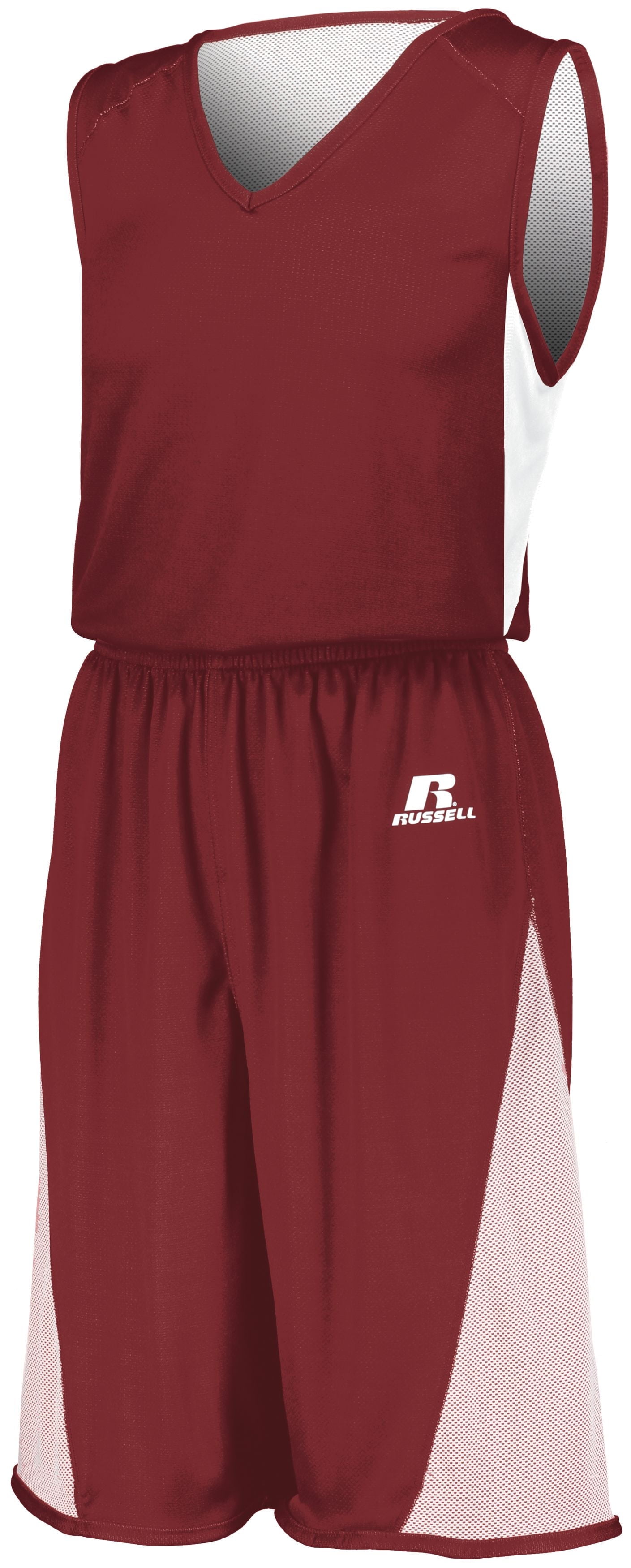 Russell Athletic Cardinal/ White 12057 XL - Walmart.com