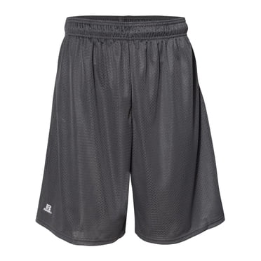 Russell Athletic B66934527 9 in. Dri-Power Tricot Mesh Shorts, Cardinal ...
