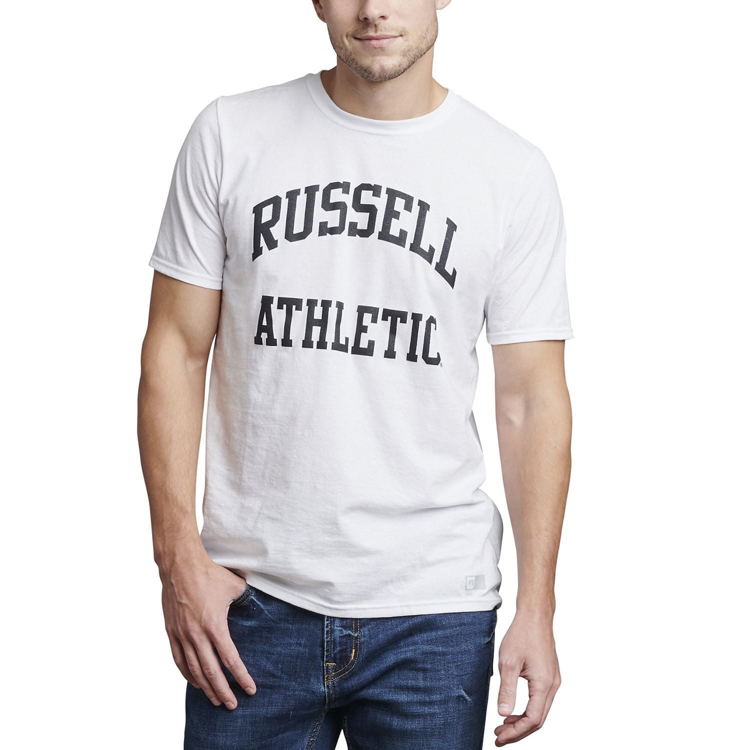 Russell Athletic Men's Archie Logo Graphic T-Shirt size M B4HP ...