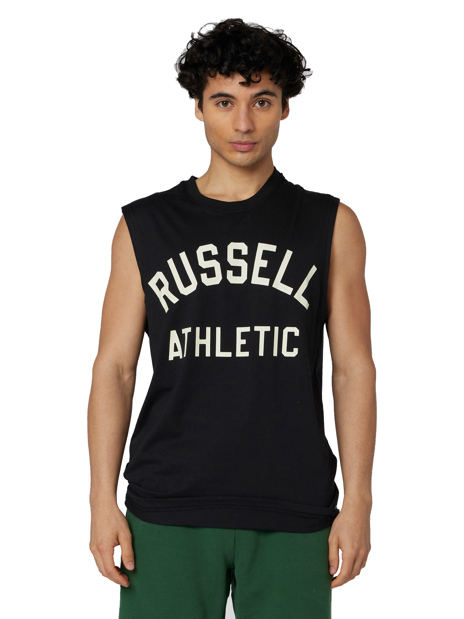 Russell Athletic Men's & Big Men's Archover Straight Graphic Muscle ...