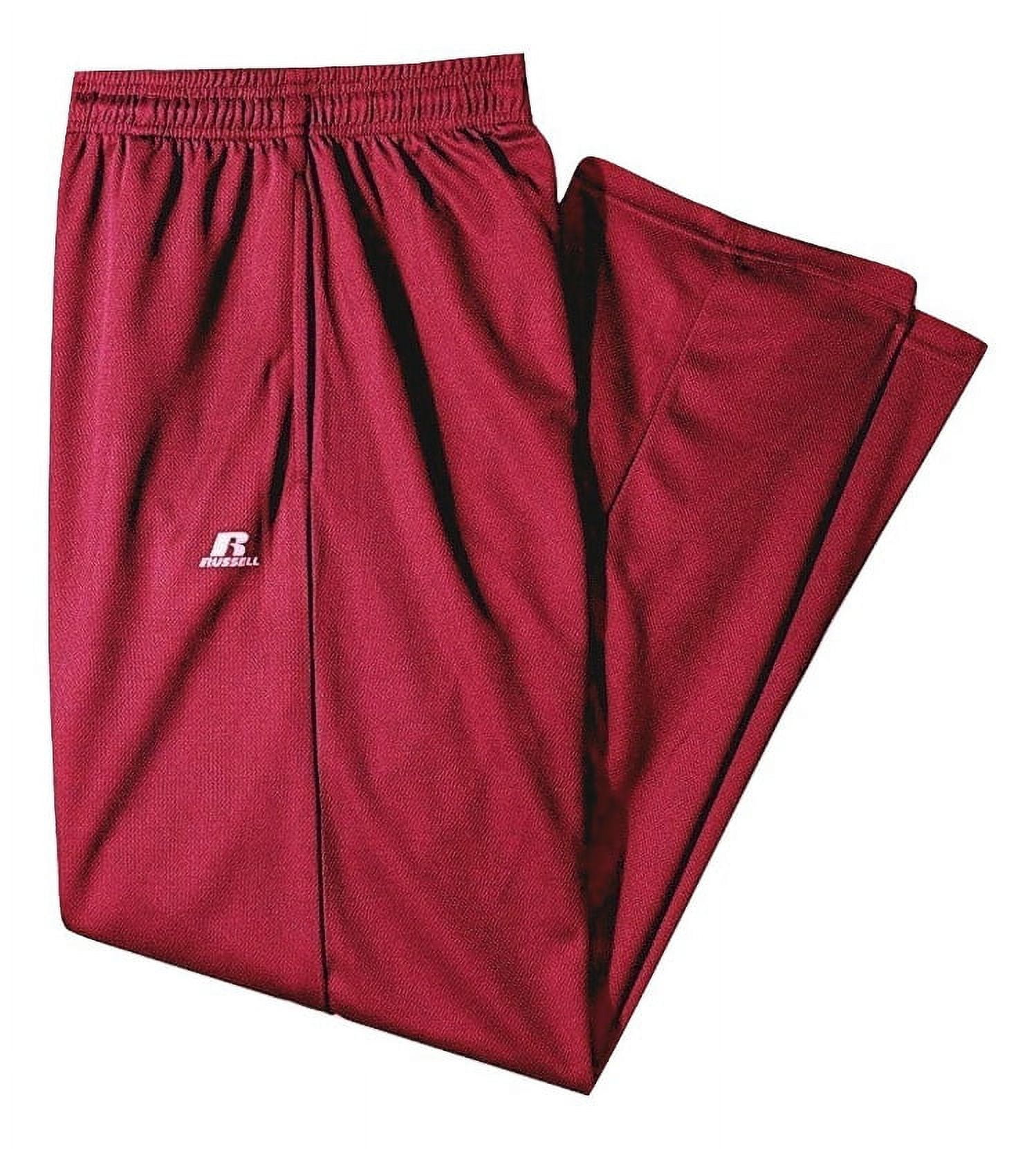 Russell Athletic Men's Big and Tall Dri-Power Burgundy Pant 3X ...