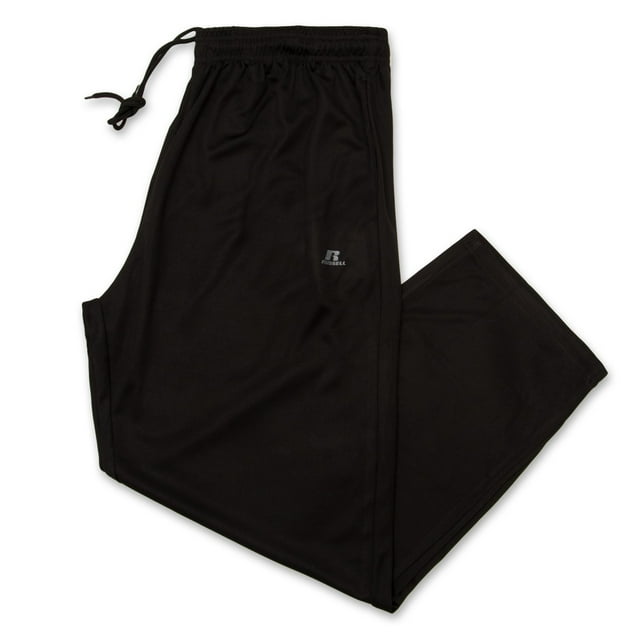 Russell Athletic Men's Big and Tall Dri-Power Pant Black/Charcoal XLT - Walmart.com