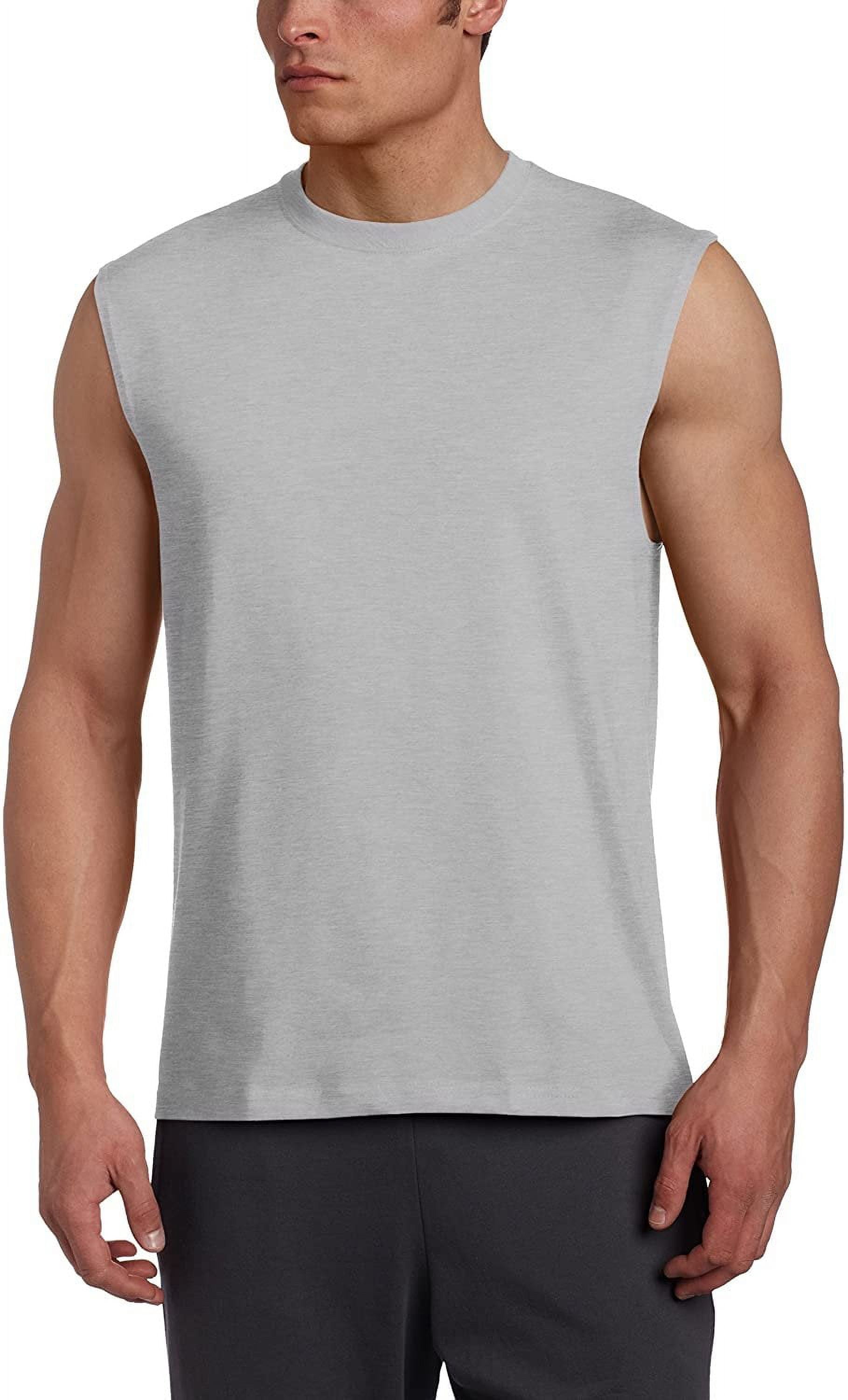 Russell Athletic Men's Cotton Basic Muscle,Basic Oxford,Large - Walmart.com