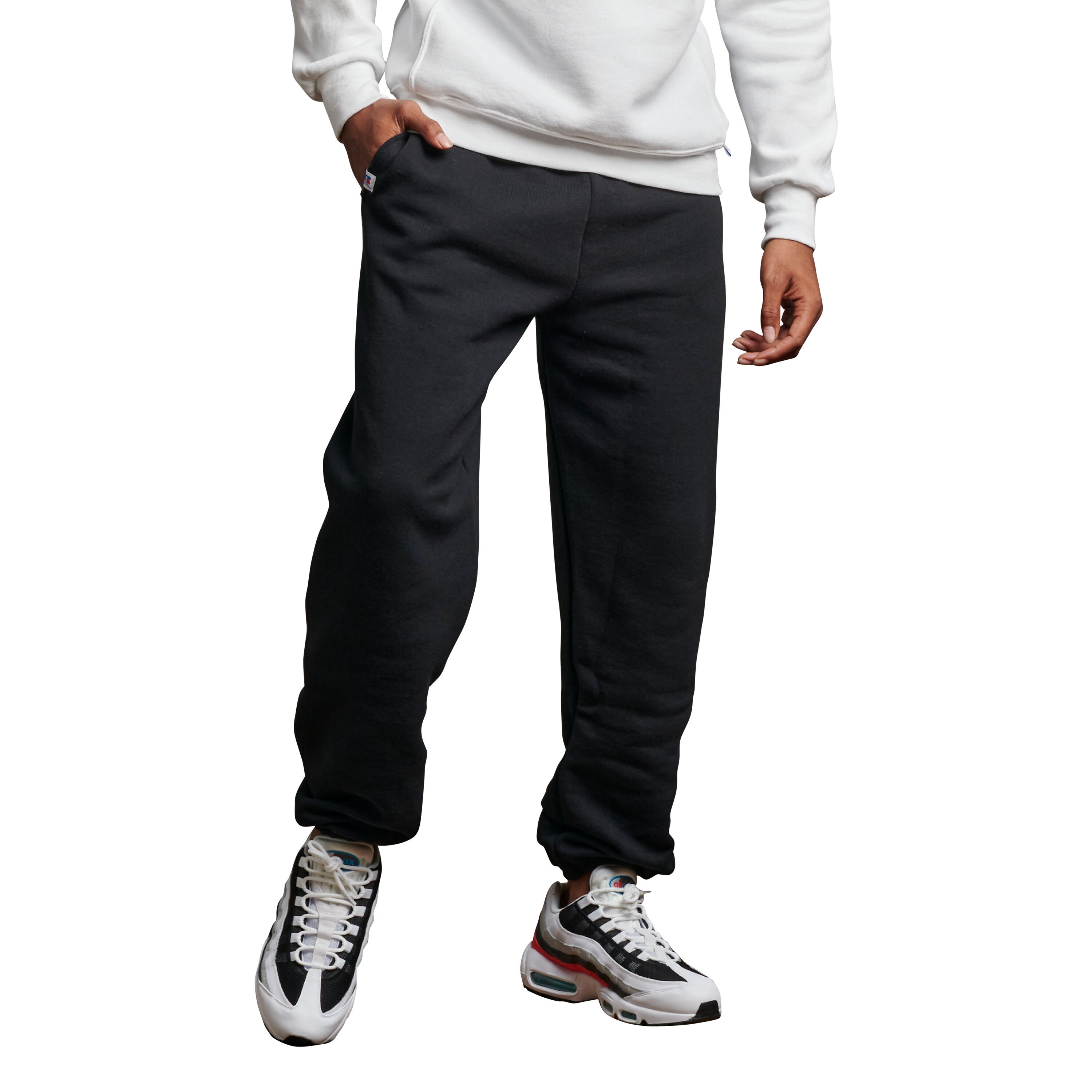 Russell Athletic Men's and Big Men's Dri-Power Fleece Elastic Bottom ...