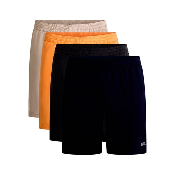 Russell Athletic Men's Mesh Shorts, 8” Inseam, 4-Pack, Sizes S-2XL ...