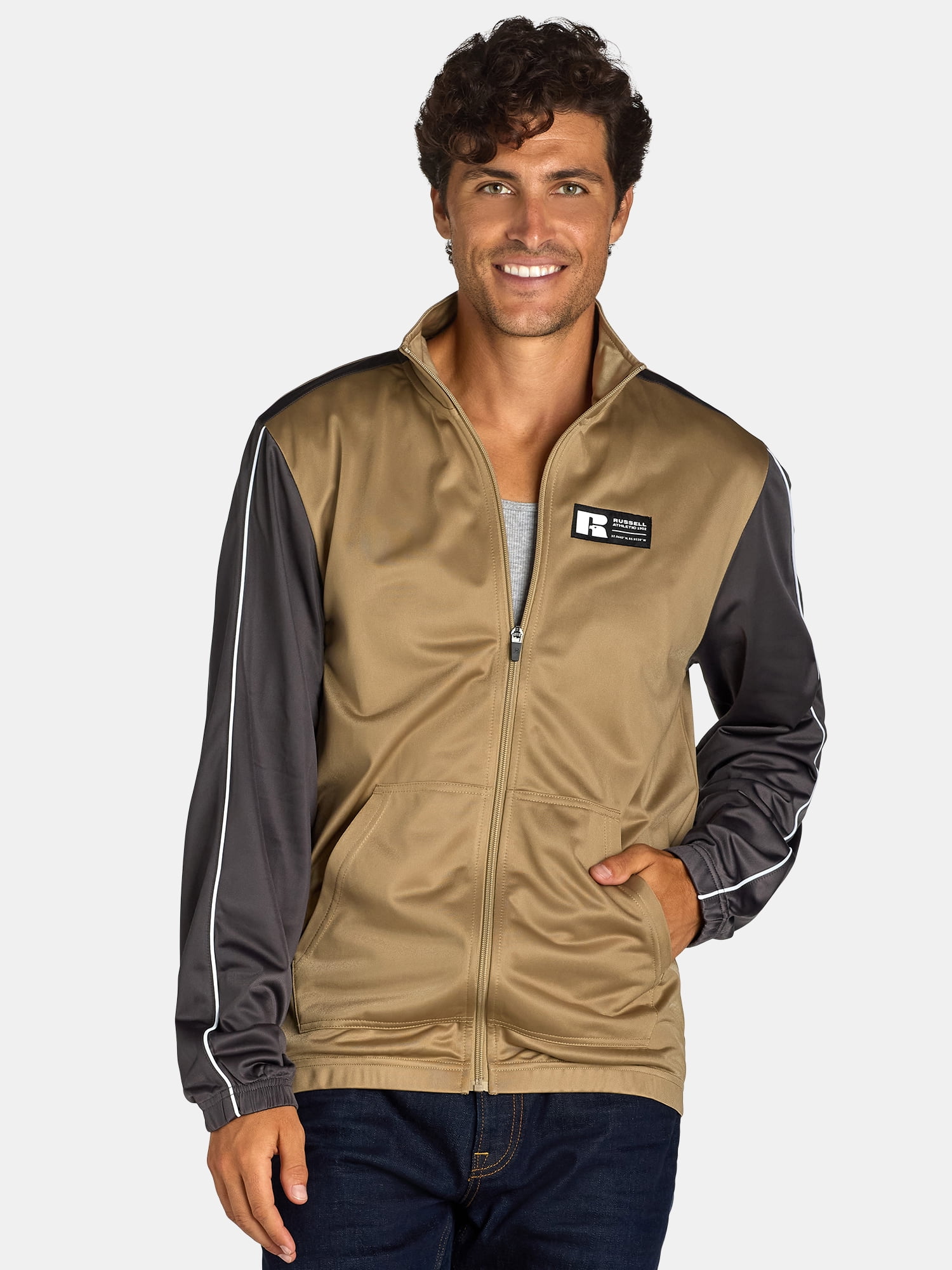Russell Athletic Men's Polyester Tricot Jacket, Sizes S-XXL - Walmart.com