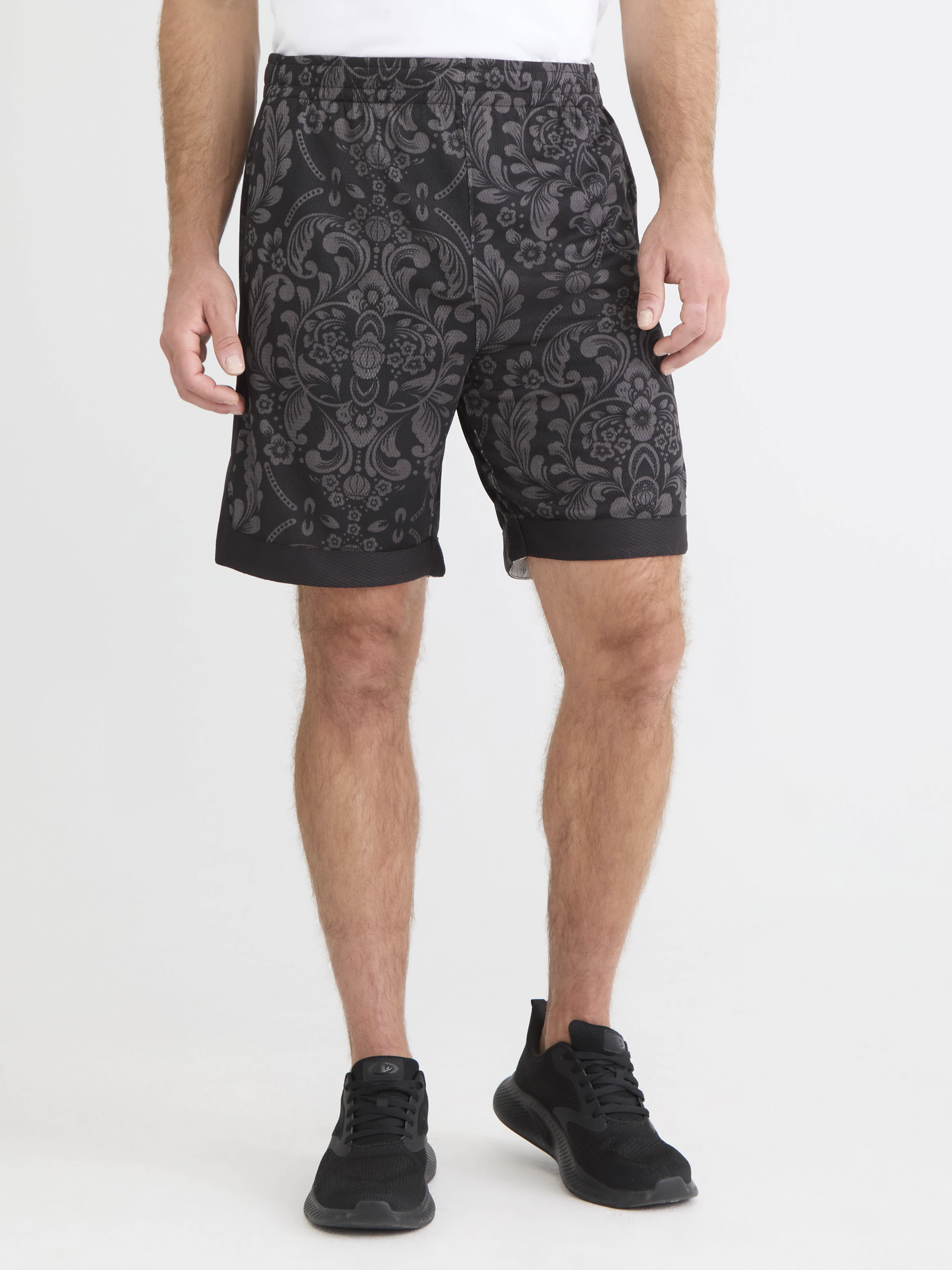 Russell Athletic Men's Printed Basketball Shorts, 8" Inseam, Sizes S ...