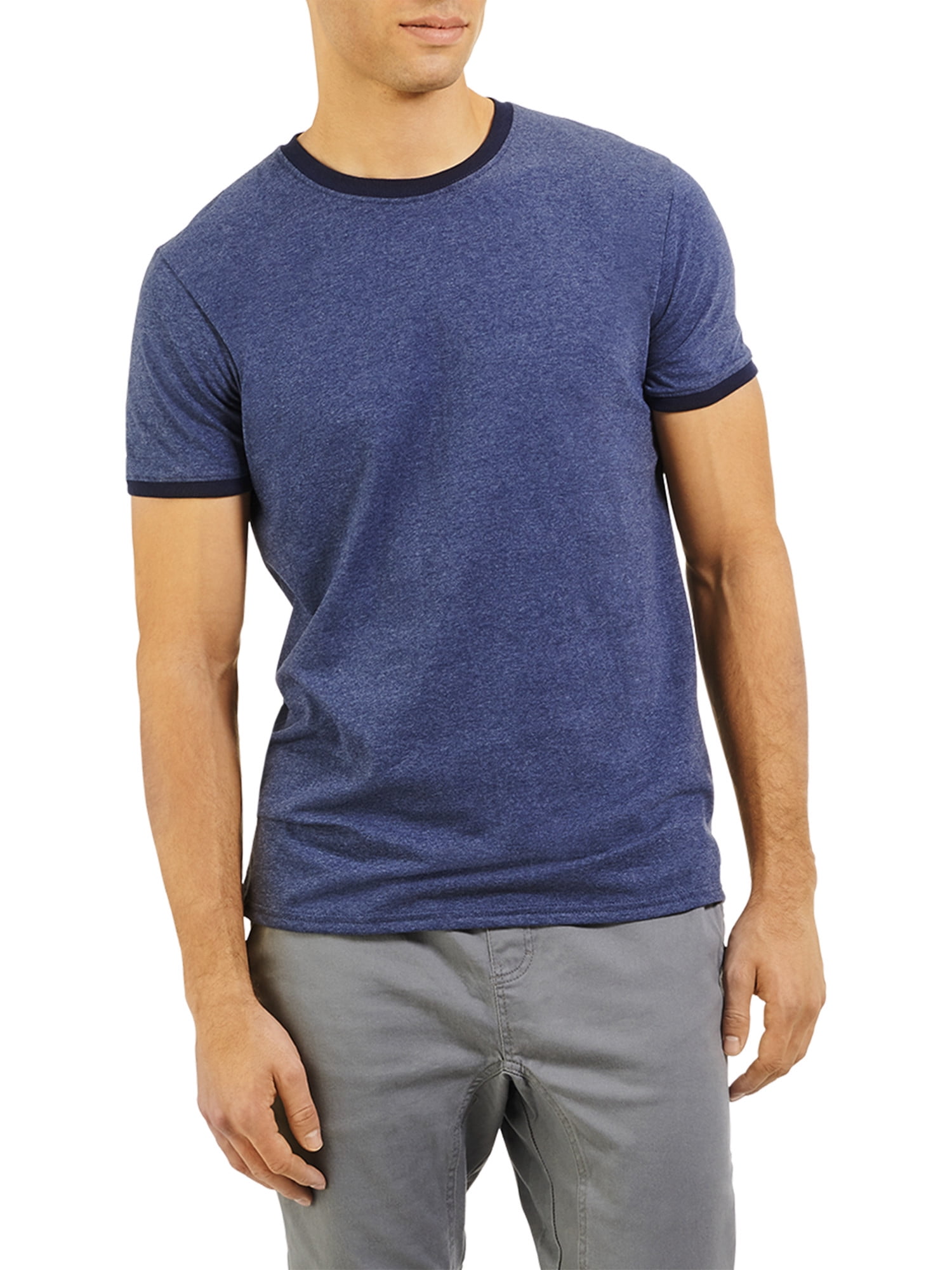 Russell Athletic Men's and Big Men's Cotton Performance Ringer T-Shirt ...
