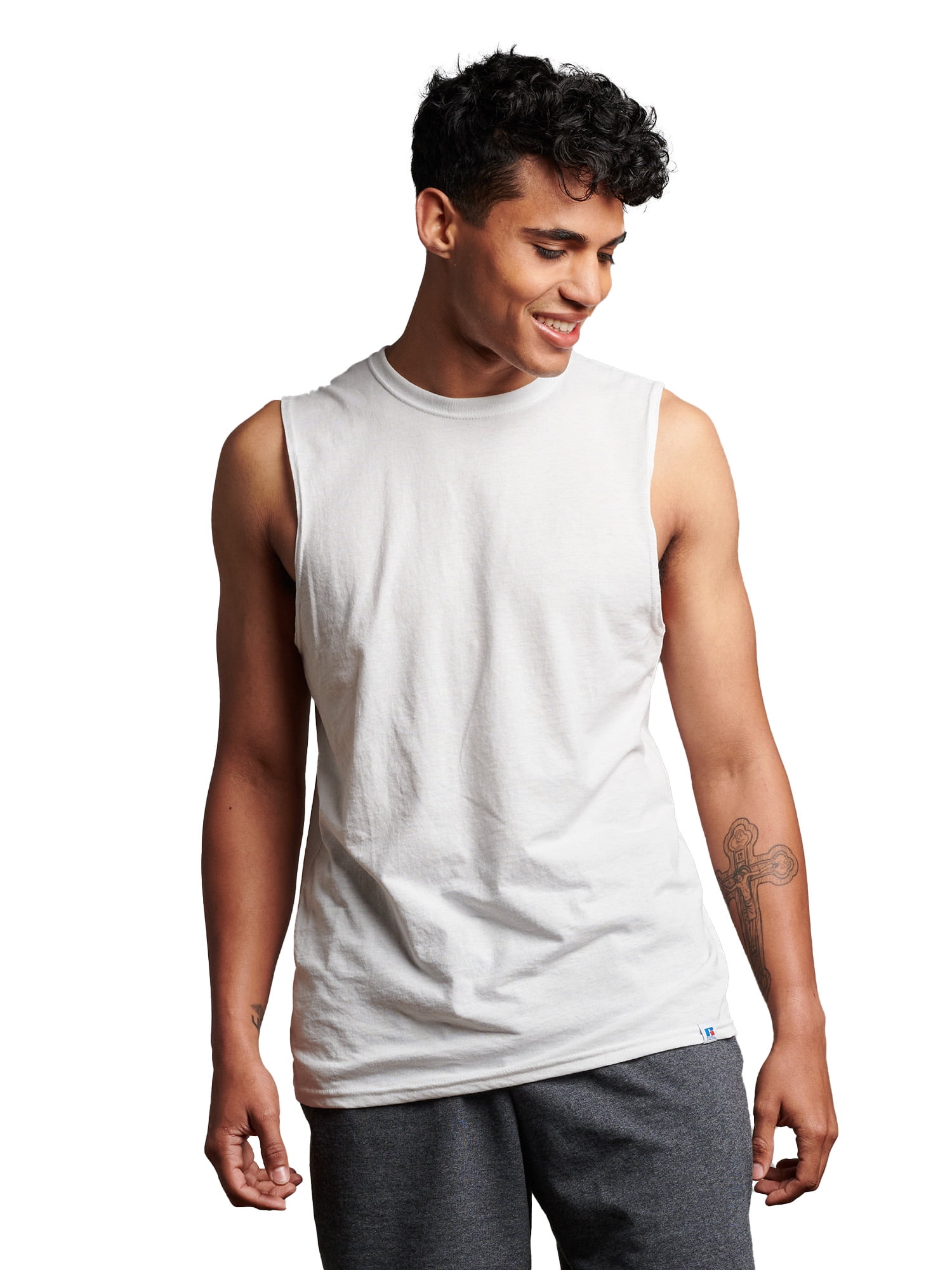 Russell Athletic Men's and Big Men's Dri-Power Cotton Performance ...