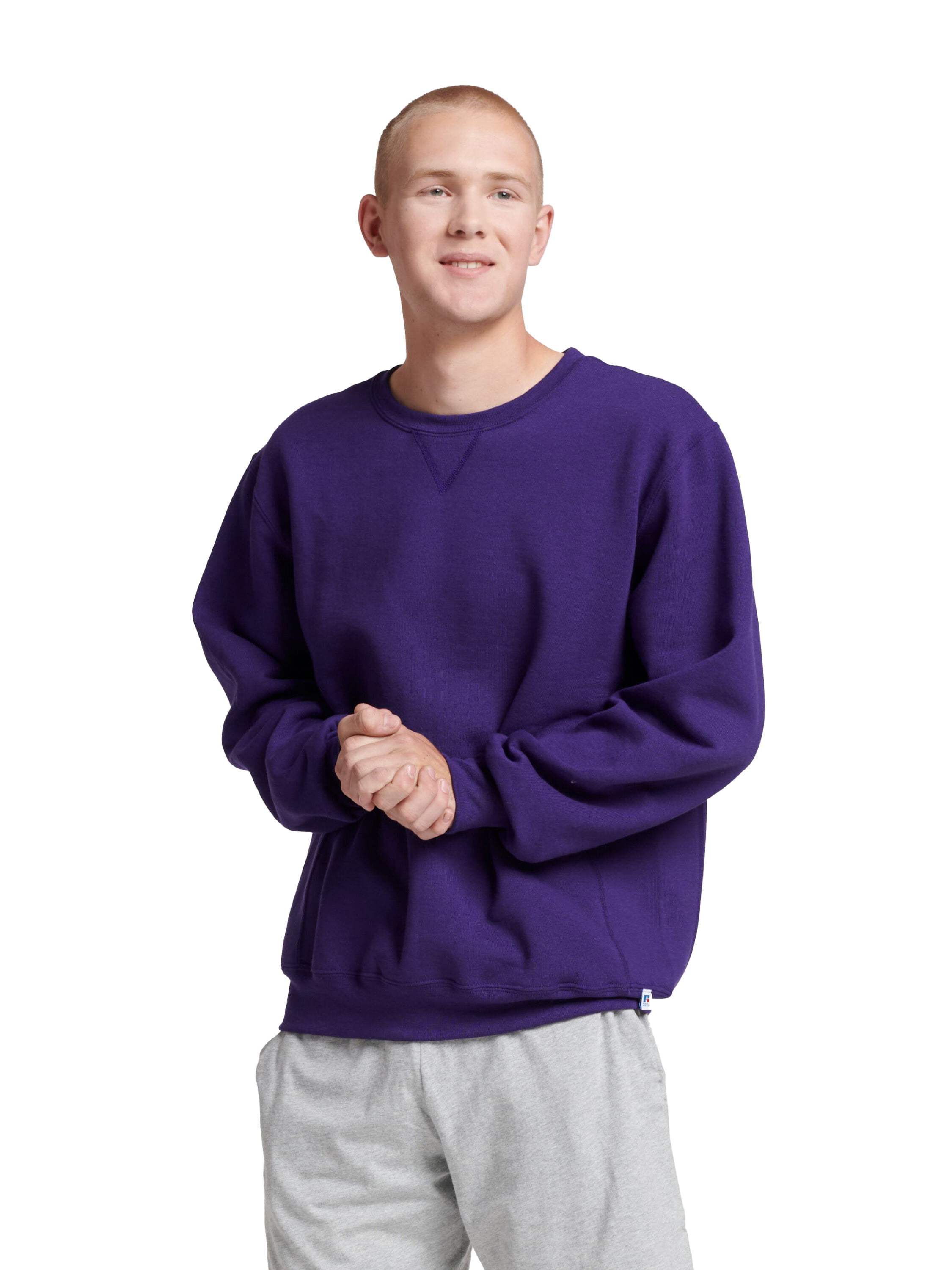 Russell Athletic Men's Dri-Power Fleece Crewneck Sweatshirts - Moisture ...