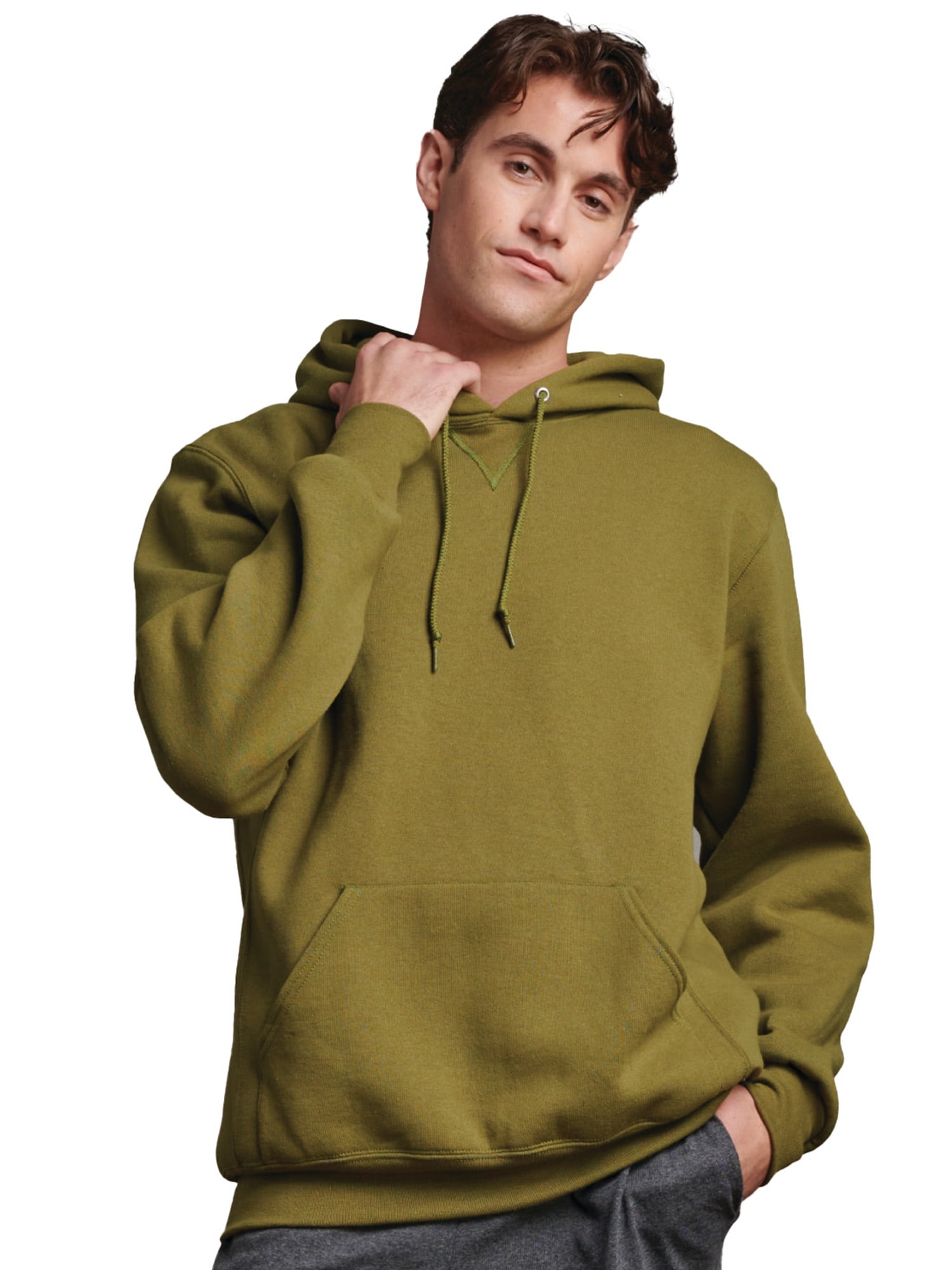 Russell Athletic Men's and Big Men's Dri-Power Fleece Hoodie, Moisture ...