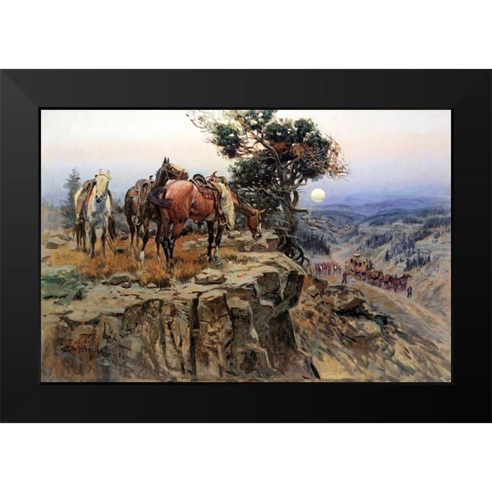 Russell, Charles Marion 18x13 Black Modern Framed Museum Art Print ...