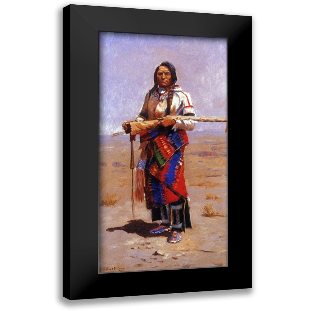 Russell, Charles Marion 9x14 Black Modern Framed Museum Art Print ...