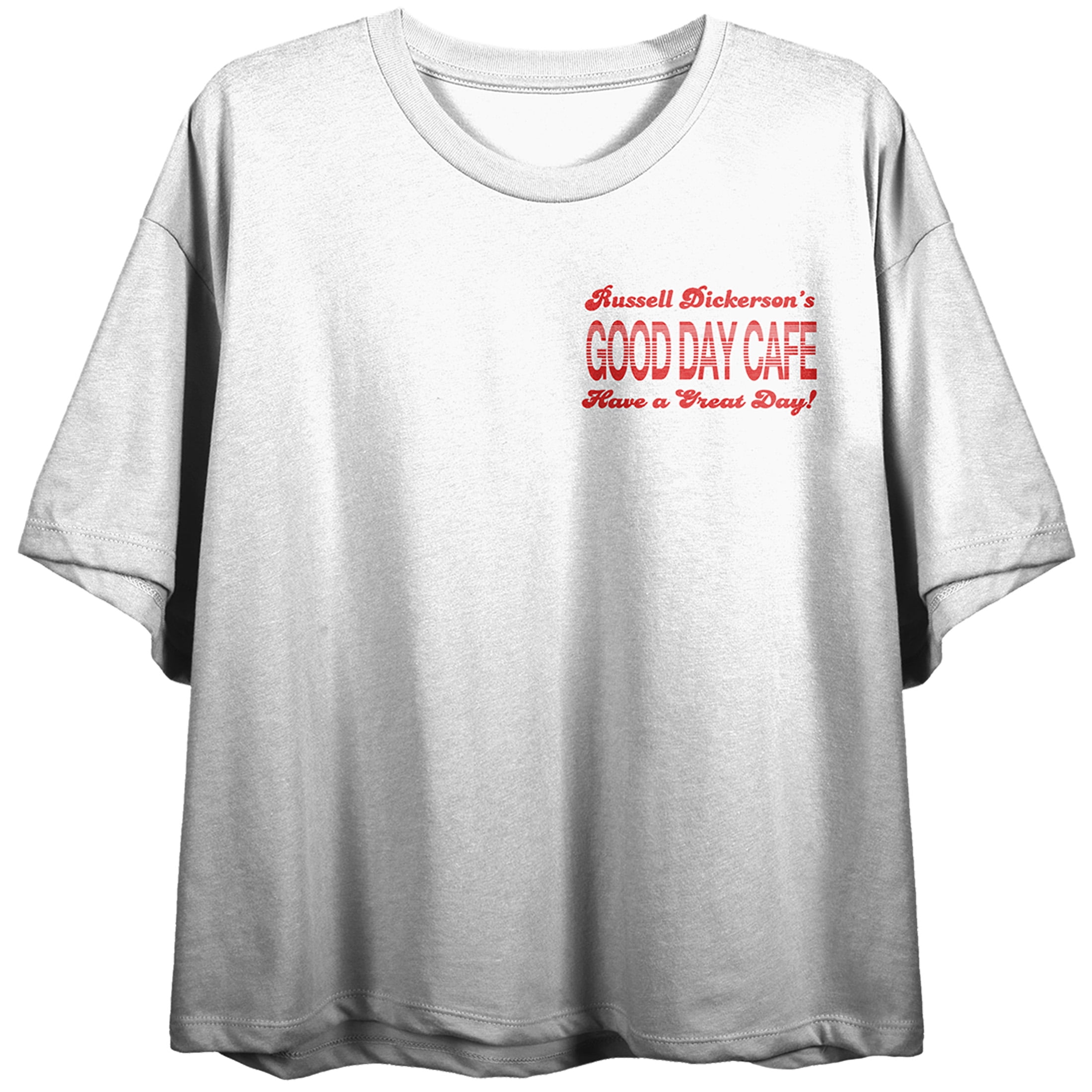 Russell Dickerson Good Day Cafe Pancakes Women's White Crew Neck Short ...