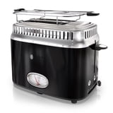 Russell Hobbs Retro Style 2-Slice Toaster, Black Finish, Countdown ...