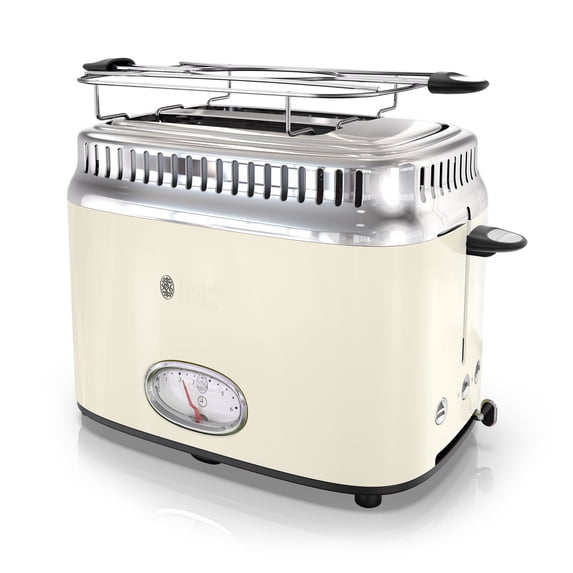 Russell Hobbs Retro Style 2-Slice Toaster, Cream, TR9150CRR - Walmart.com
