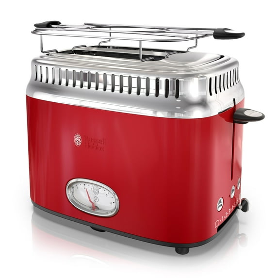Russell Hobbs Retro Style 2-Slice Toaster, Red, TR9150RDR - Walmart.com