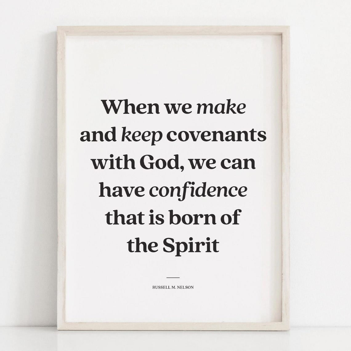 Russell M Nelson Quote, General Conference 2025, Lds Wall Art, Latter ...