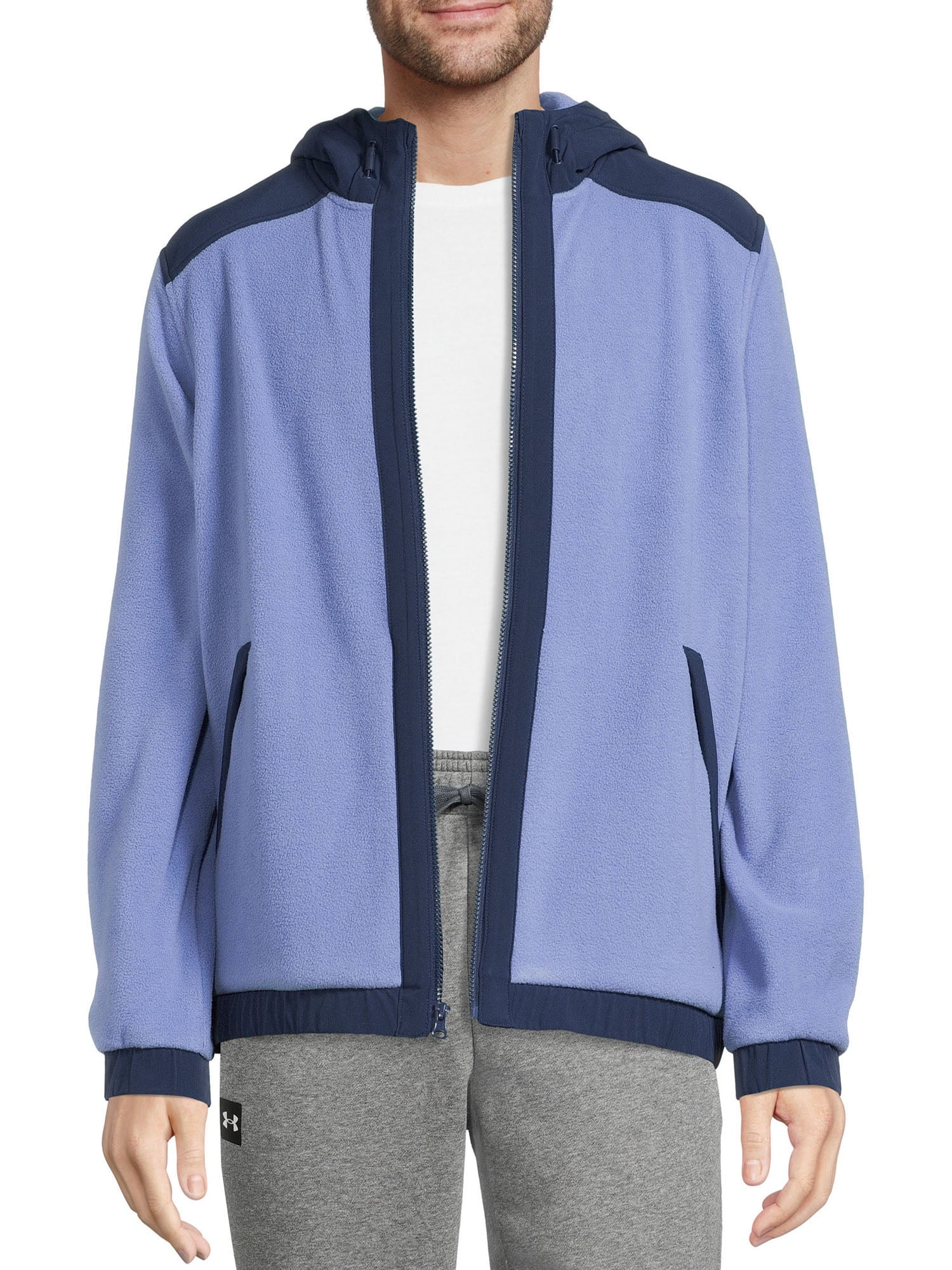 Russell Men's & Big Men's Microfleece Full Zip Jacket, Sizes up to 3XL ...