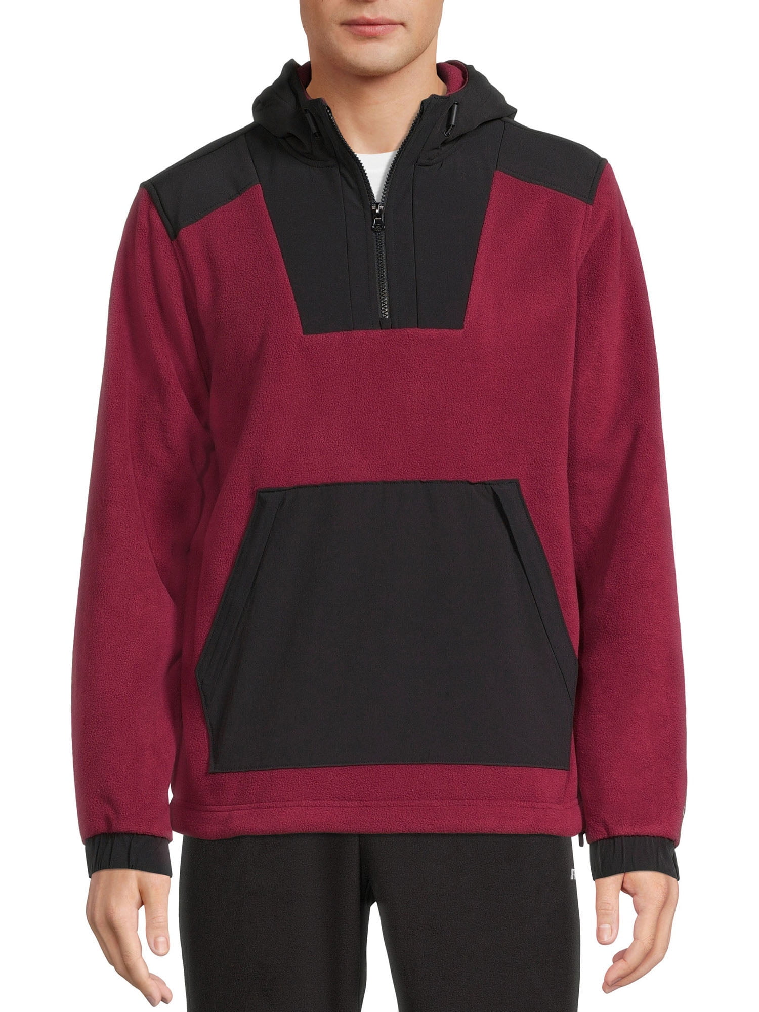 Russell Men's & Big Men's Microfleece Half Zip Jacket, Sizes up to 3XL ...