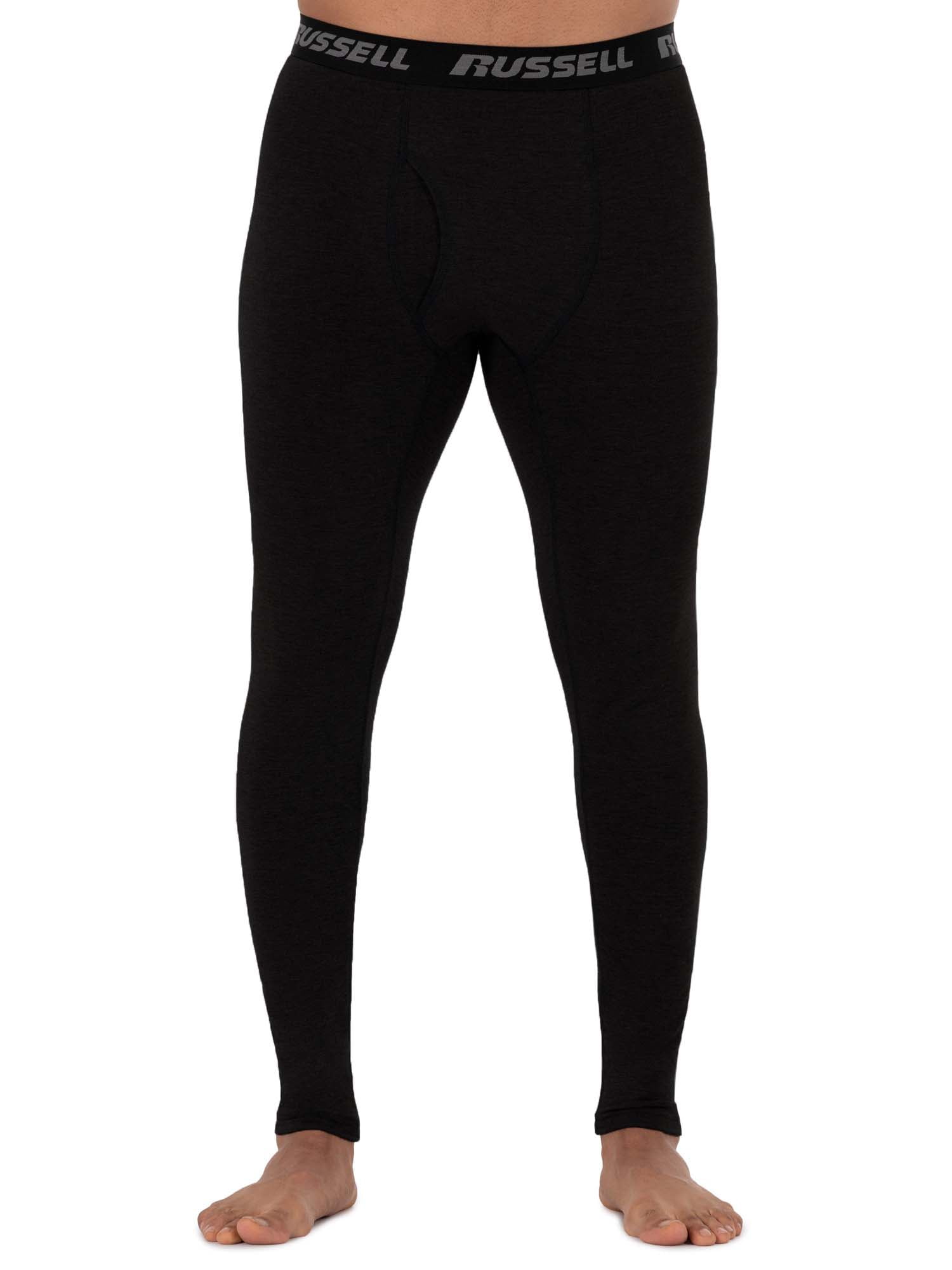 Russell Men's & Big Men's Soft Tech French Terry Thermal Underwear Pant ...