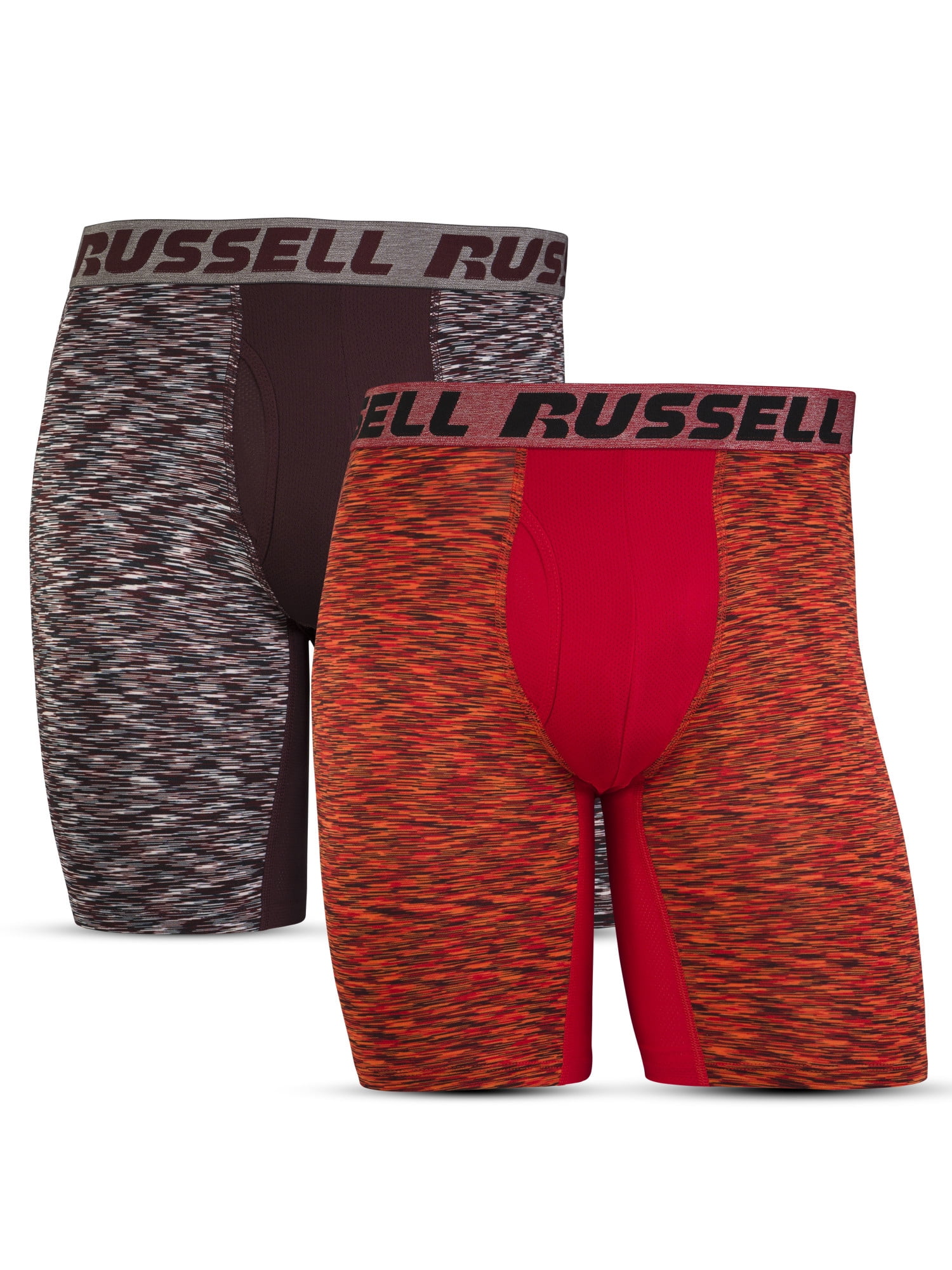 Russell Men's Freshforce Long Leg Boxer Briefs, 2 Pack, Sizes S-2XL ...
